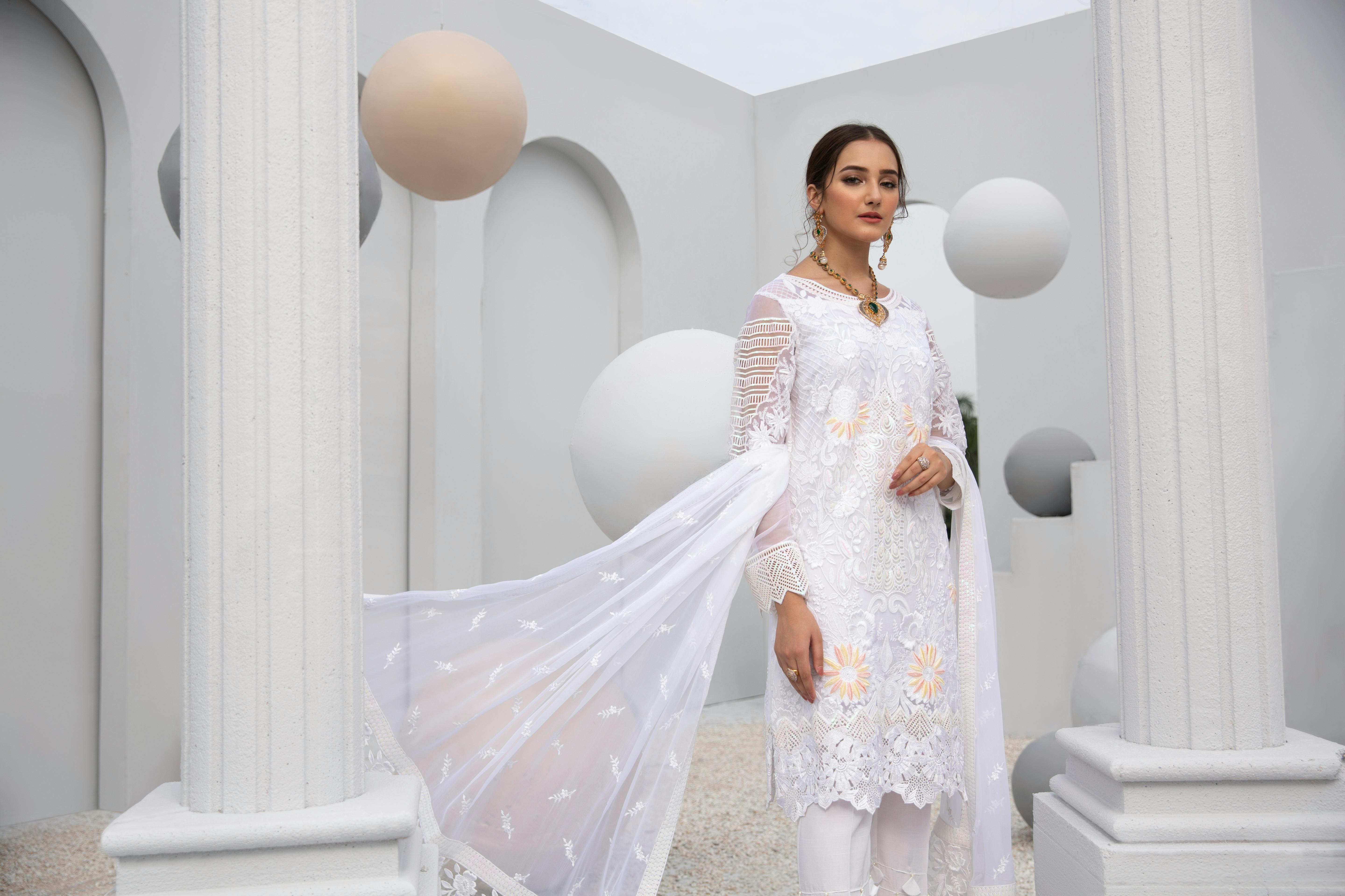 A Beautiful Woman in White Dress · Free Stock Photo