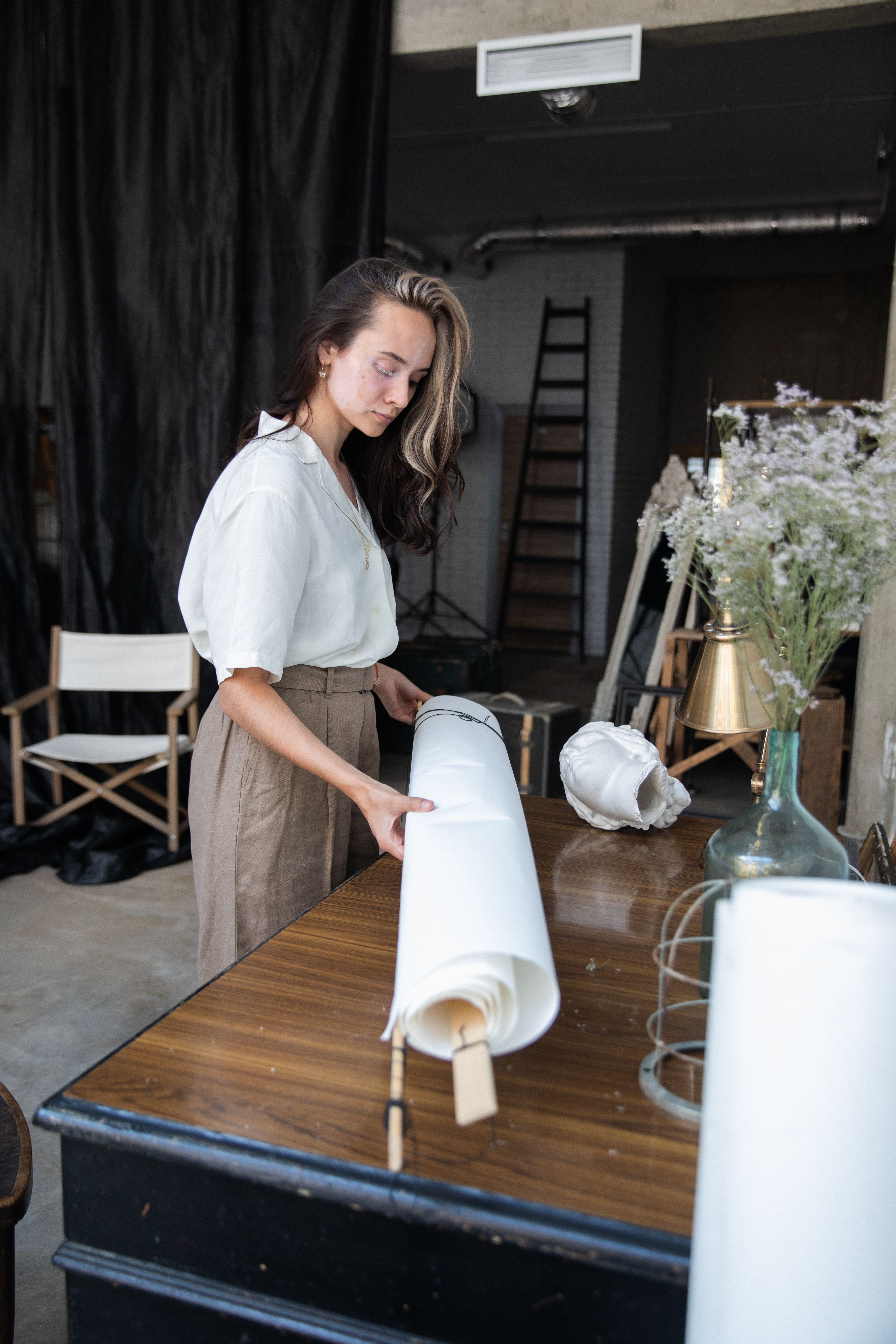 Woman Working in an Art Studio · Free Stock Photo