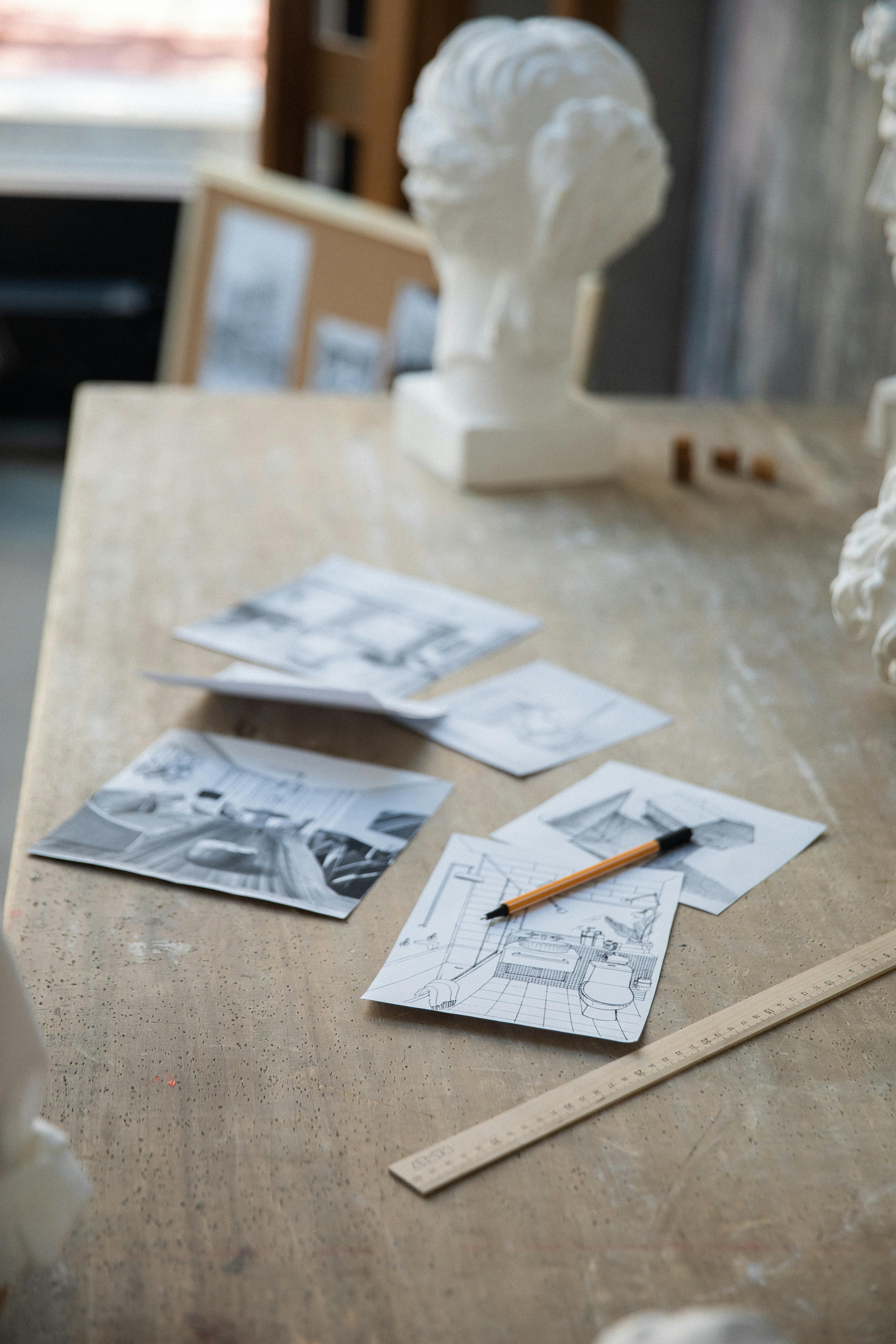 Landscapes Drawings Art In Pen Photos, Download The BEST Free ...