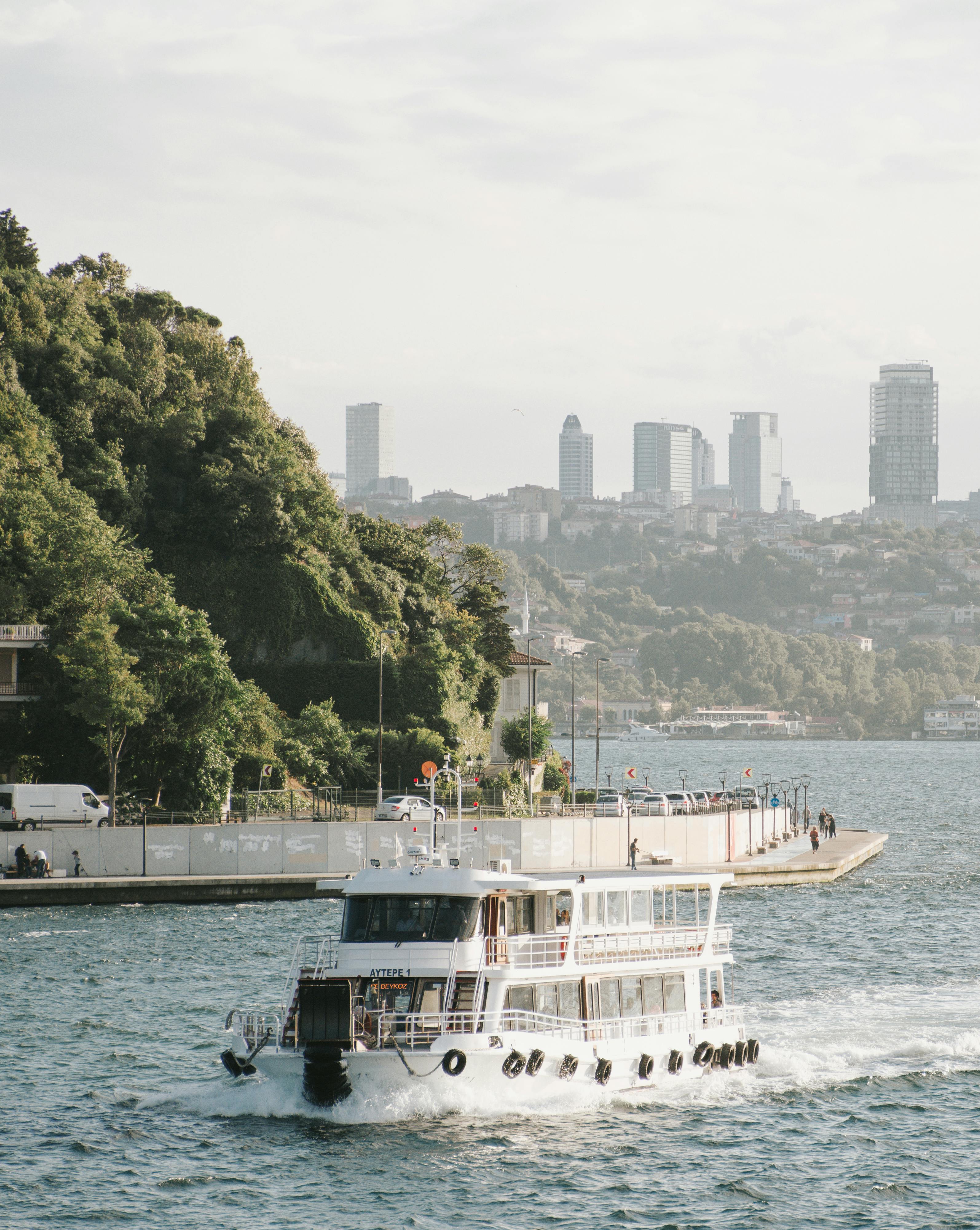A Ferry Boat in the Sea Harbor · Free Stock Photo