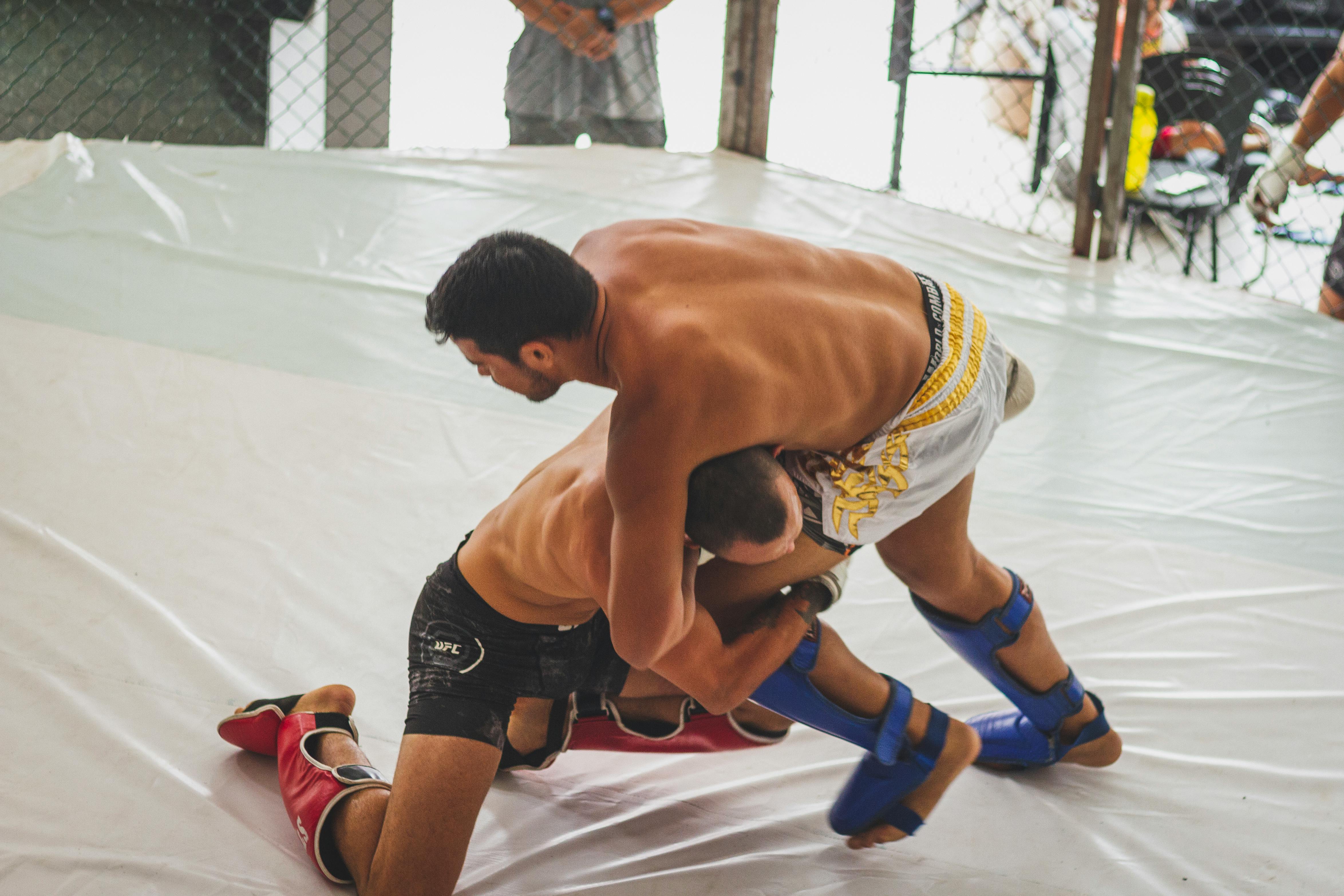 Two Men Fighting Together · Free Stock Photo
