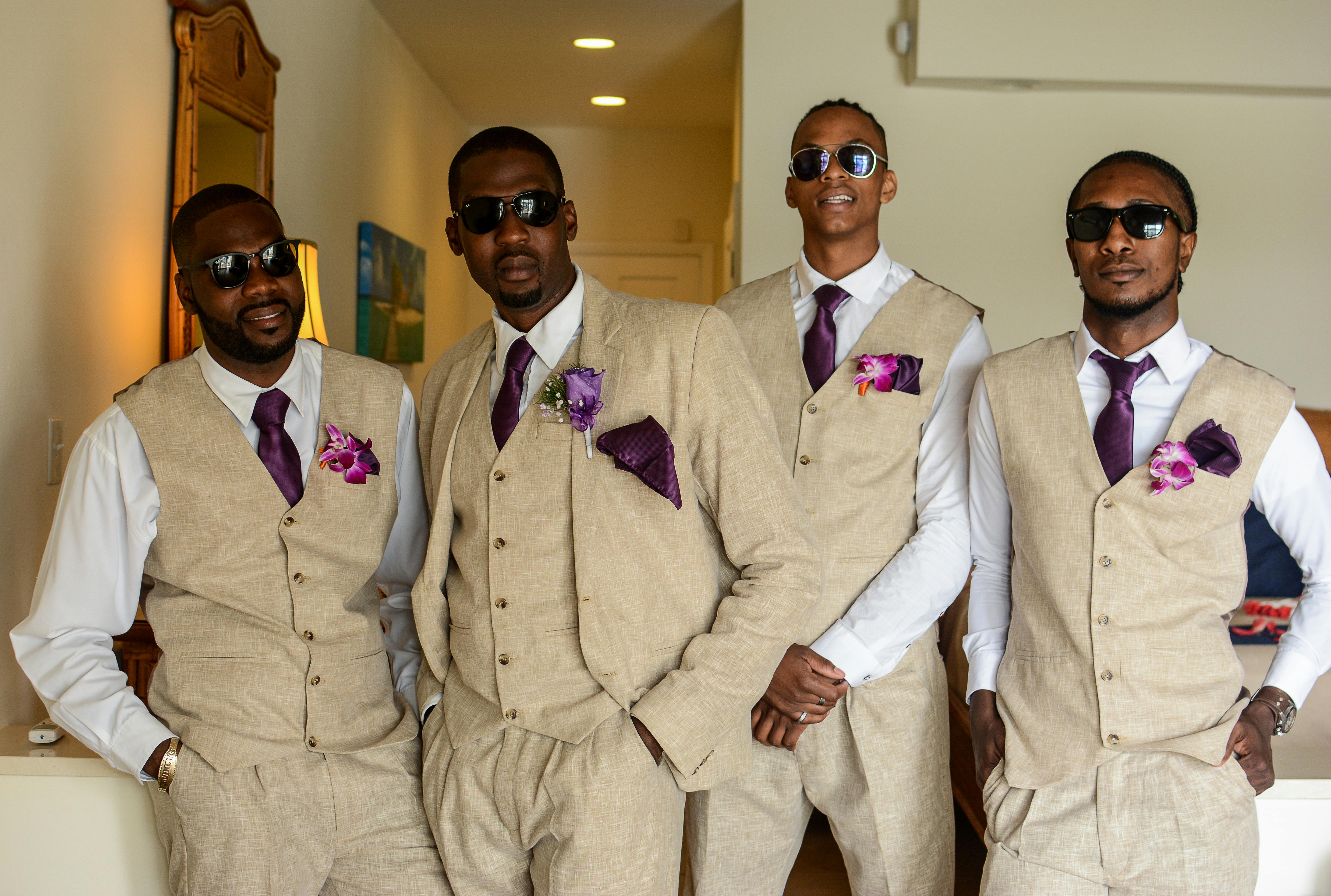 Men in Formal Wedding Attire · Free Stock Photo