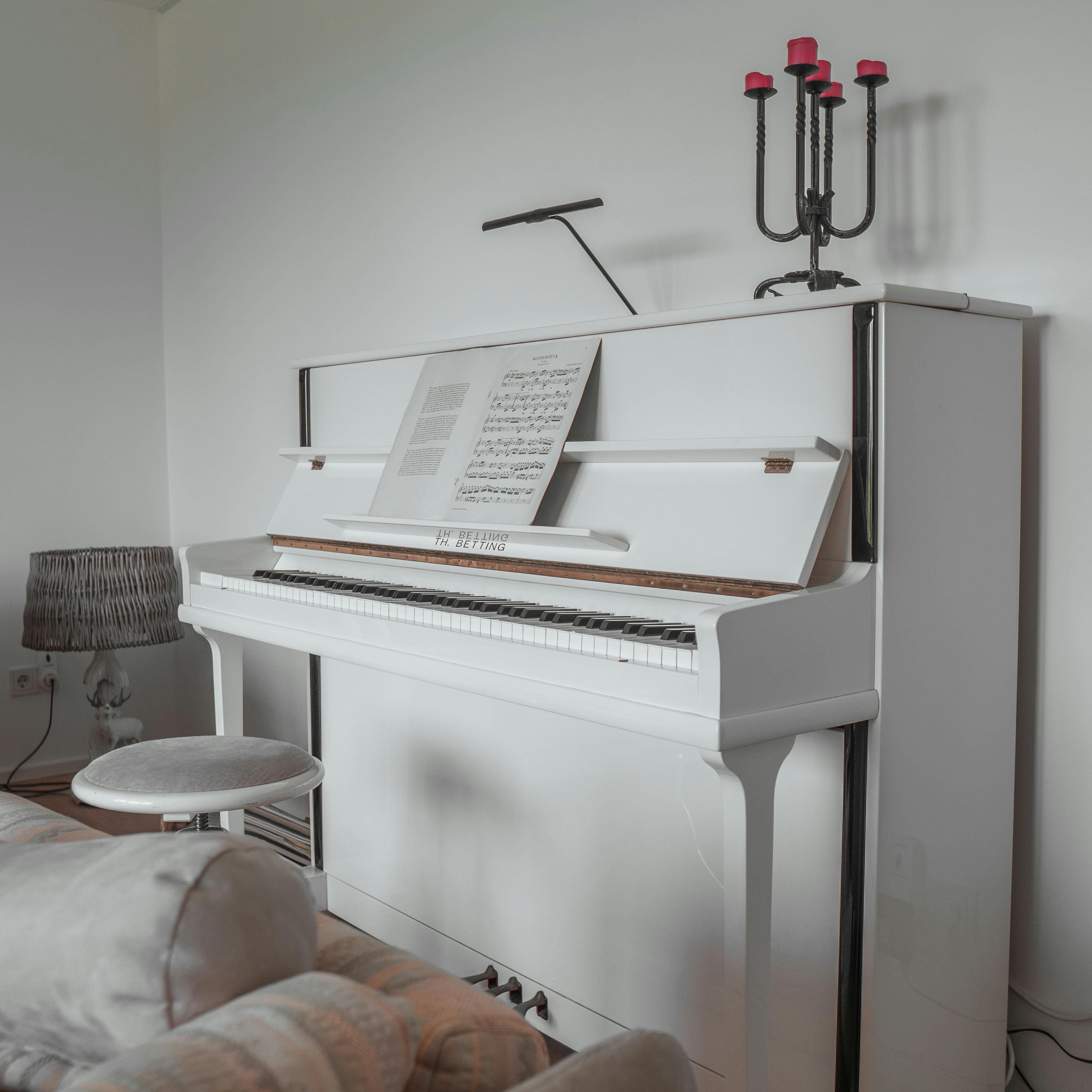 White Piano Room