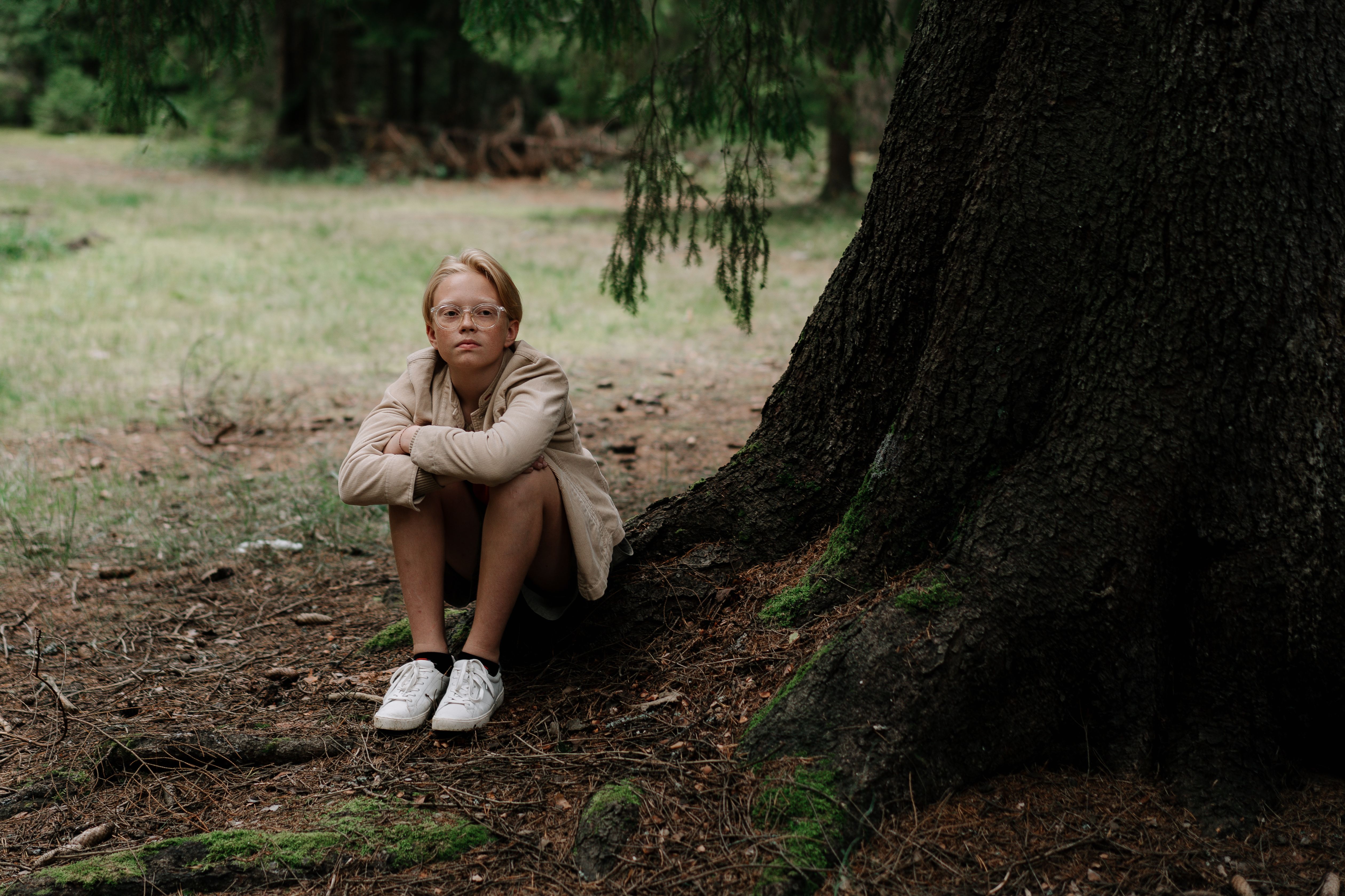 Girl Sitting under a Tree · Free Stock Photo