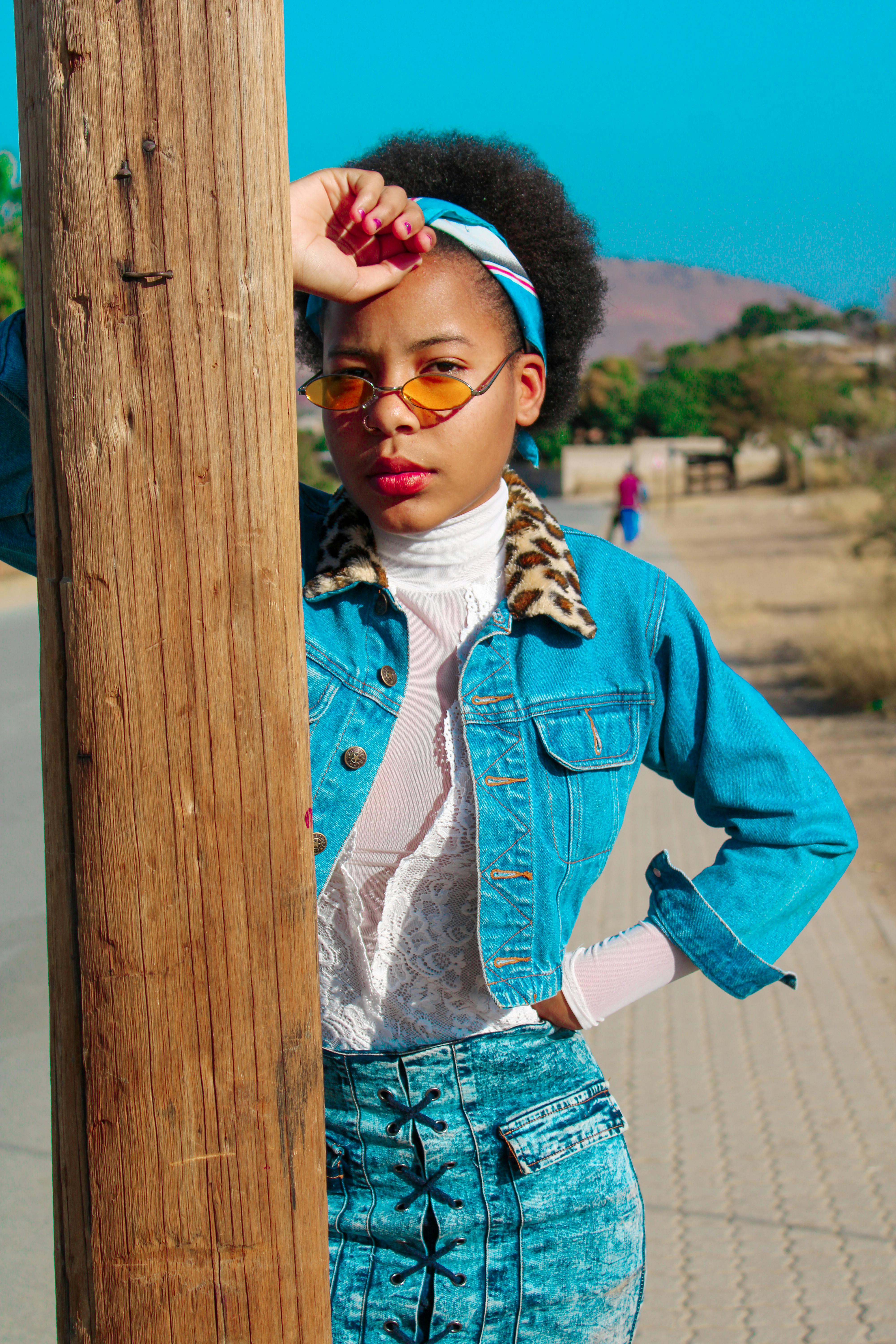 Beautiful Woman wearing Denim Jacket · Free Stock Photo