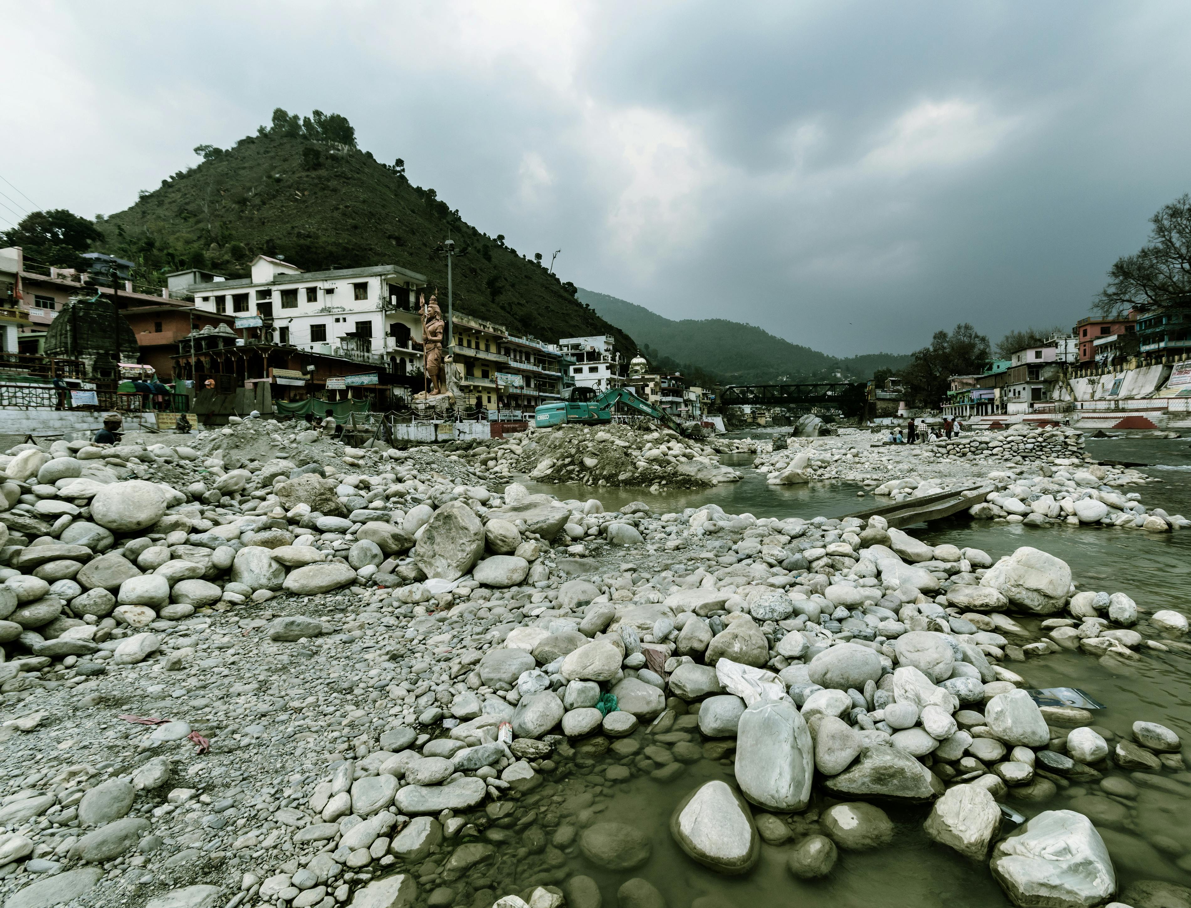 Gray Rocks on Gray Rocky Stream · Free Stock Photo