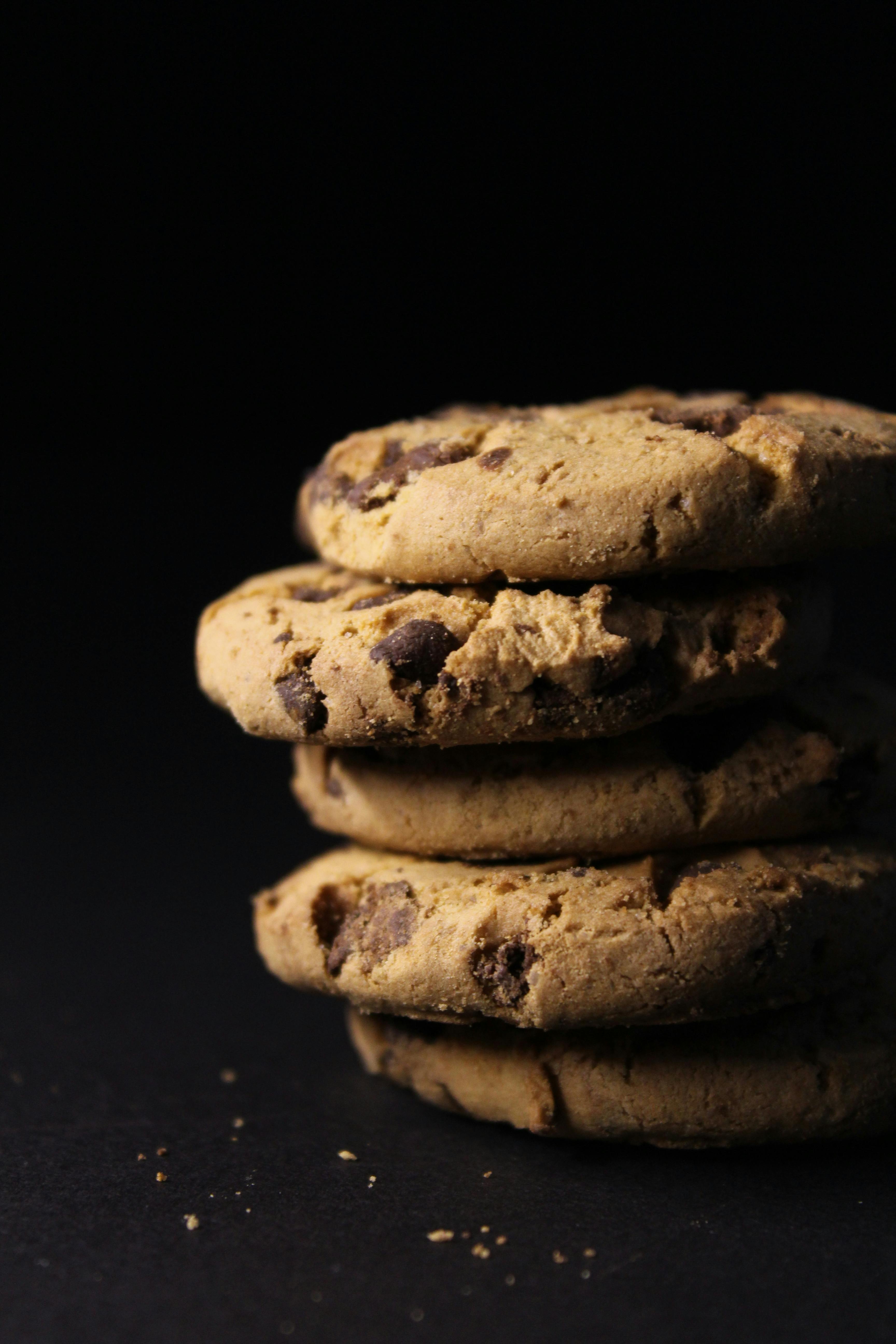 Close-up Photo of Stacked Cookies · Free Stock Photo