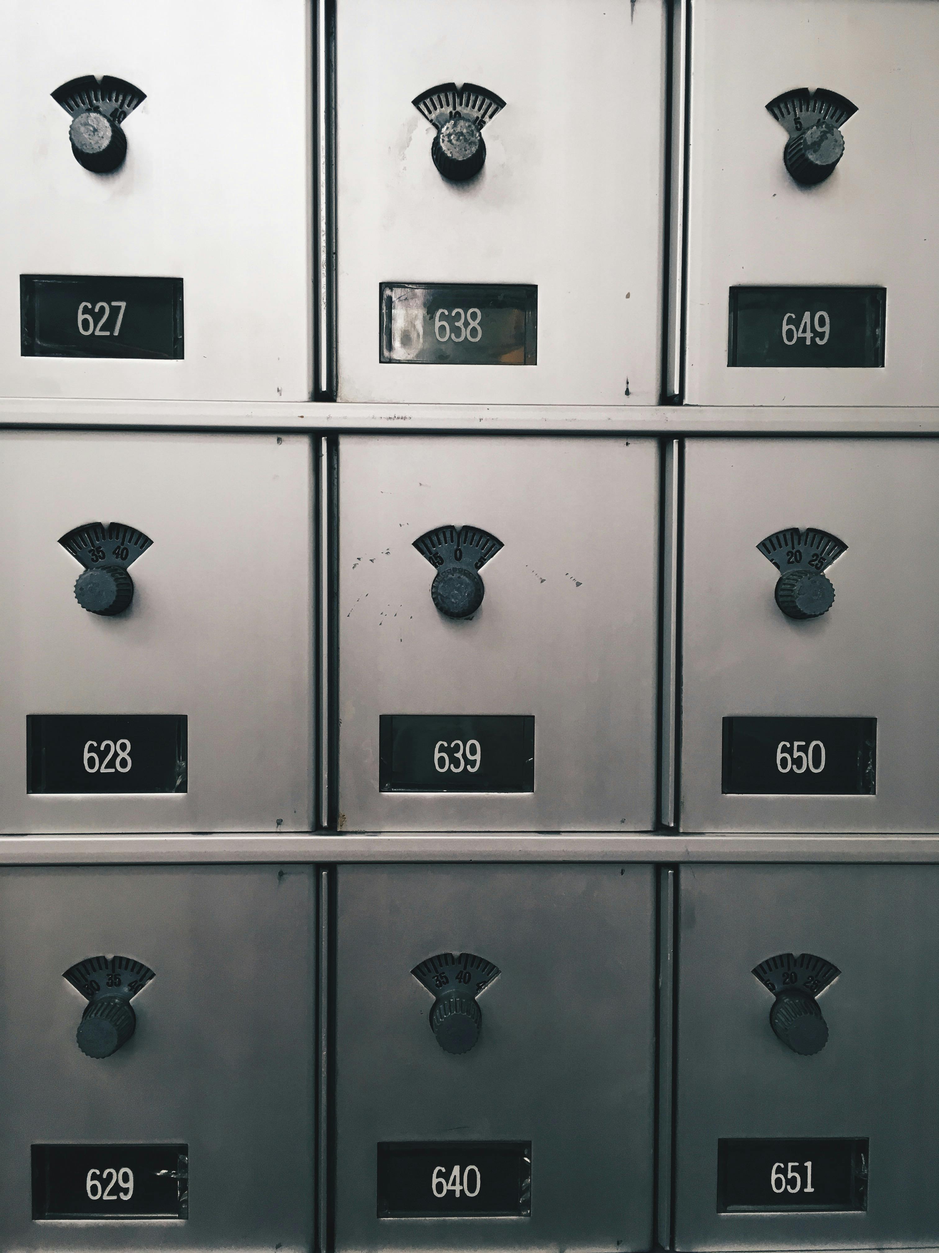 Grey Metal Lockers Is Open · Free Stock Photo
