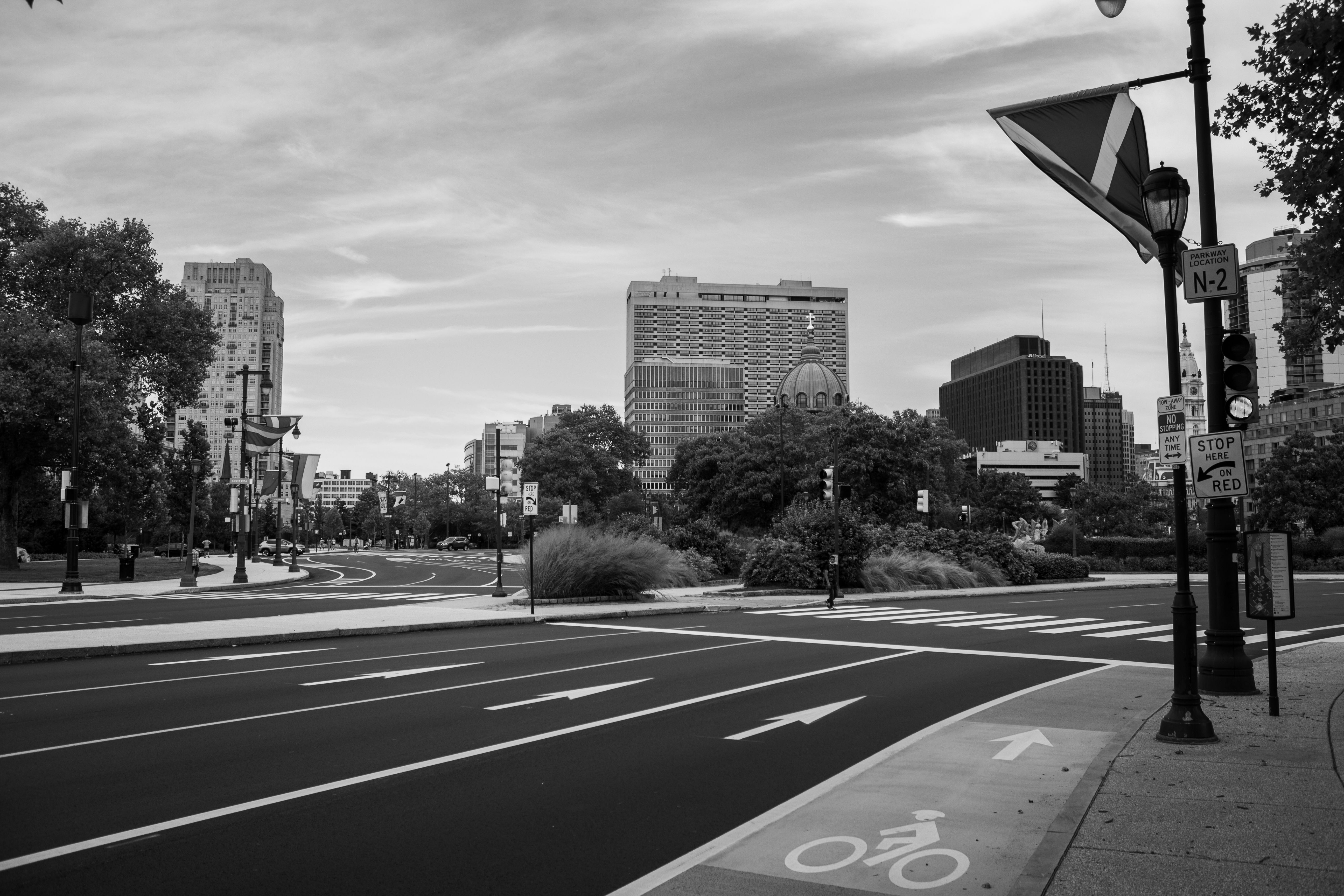 Grayscale Photo of City Buildings · Free Stock Photo