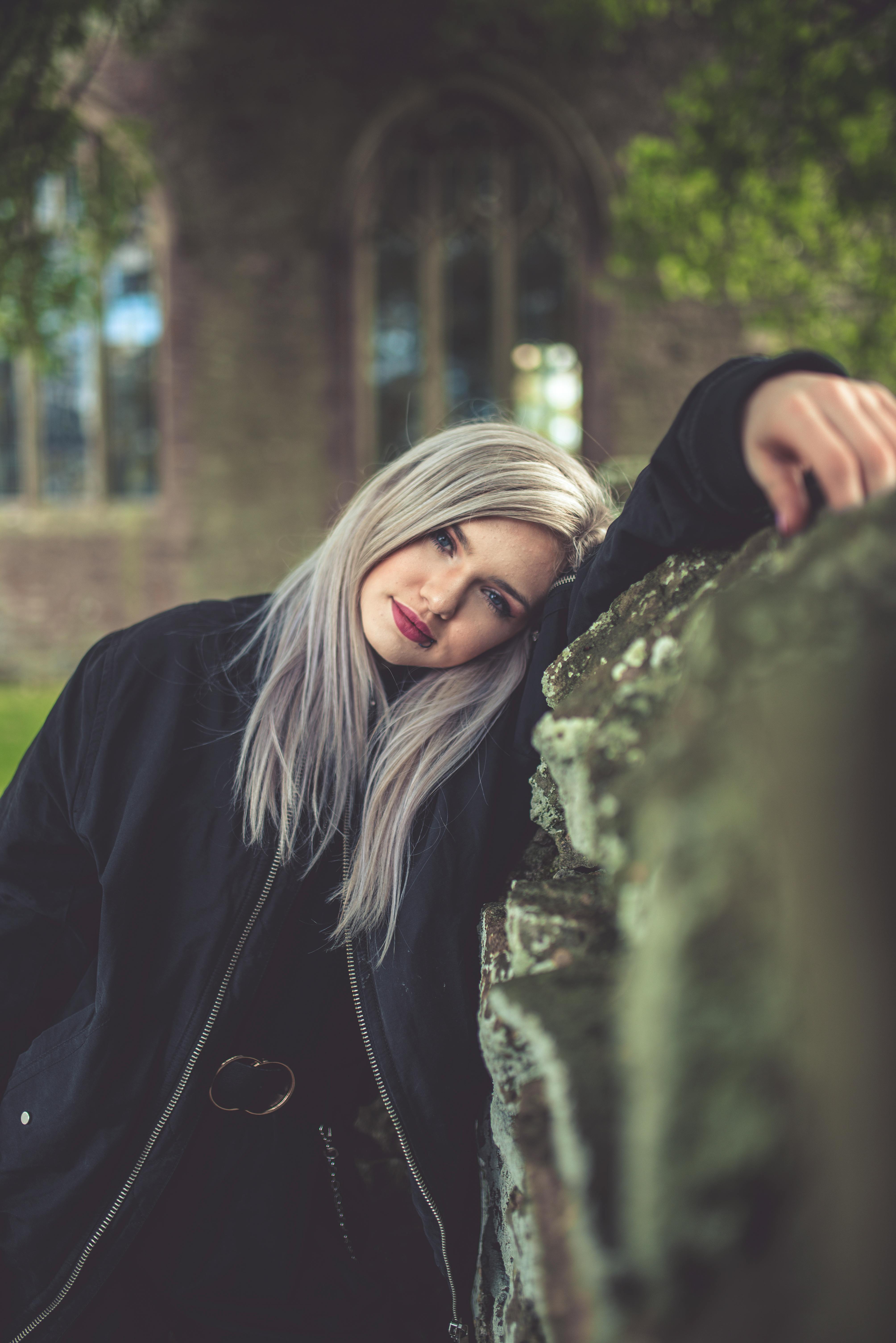 Photo of a Young Woman with Parted Lips · Free Stock Photo
