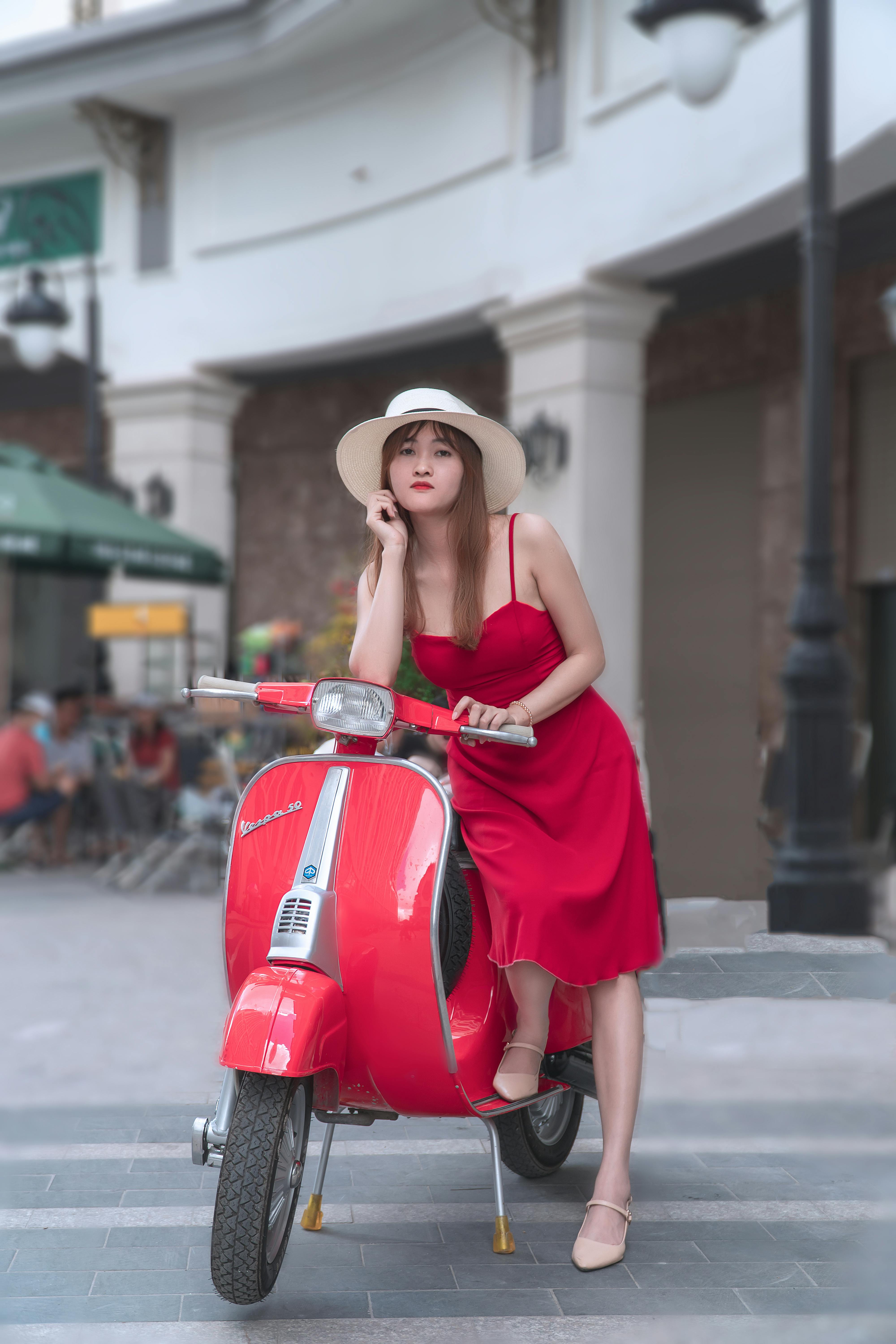Woman Wearing a Red Dress · Free Stock Photo