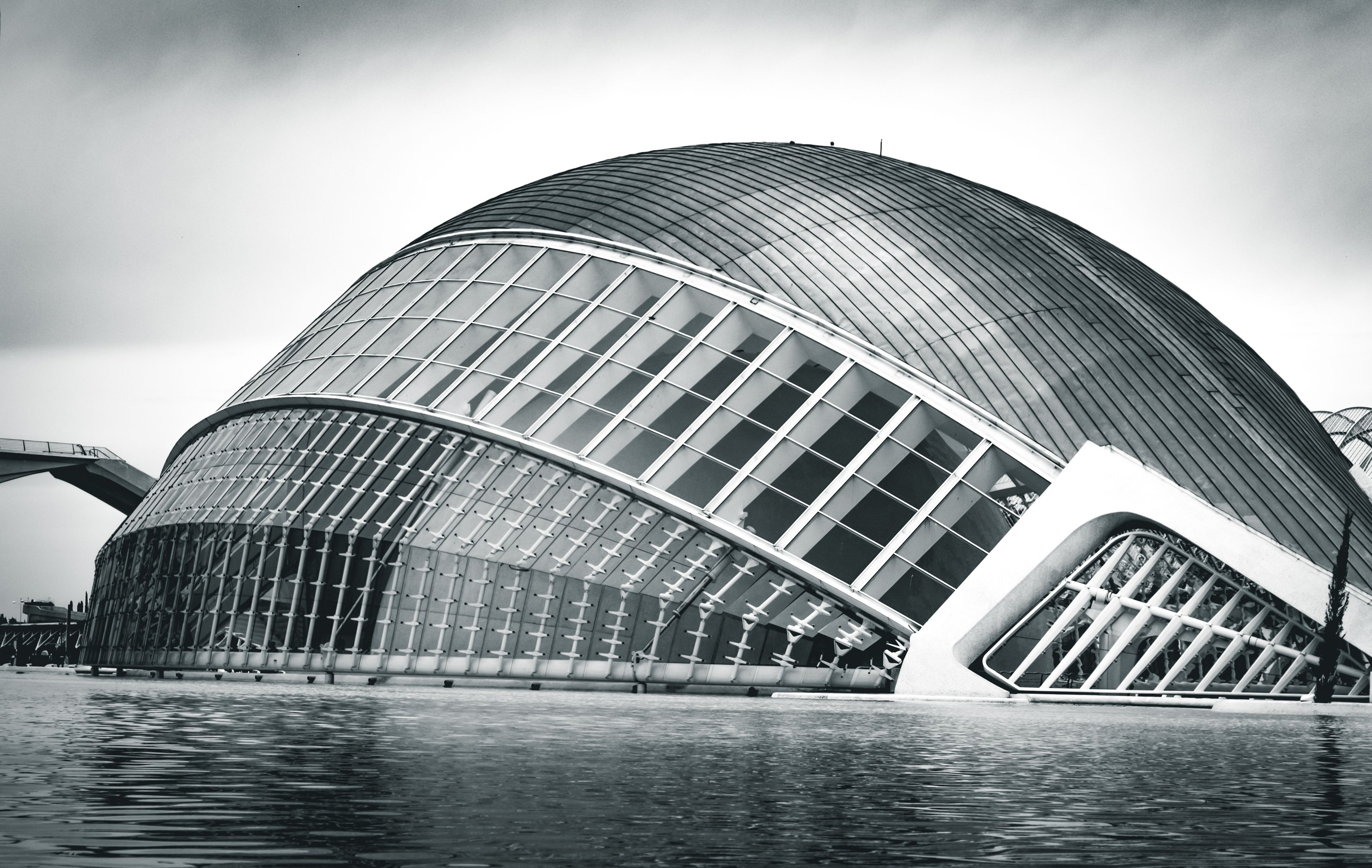 Grayscale Photography of A Building · Free Stock Photo