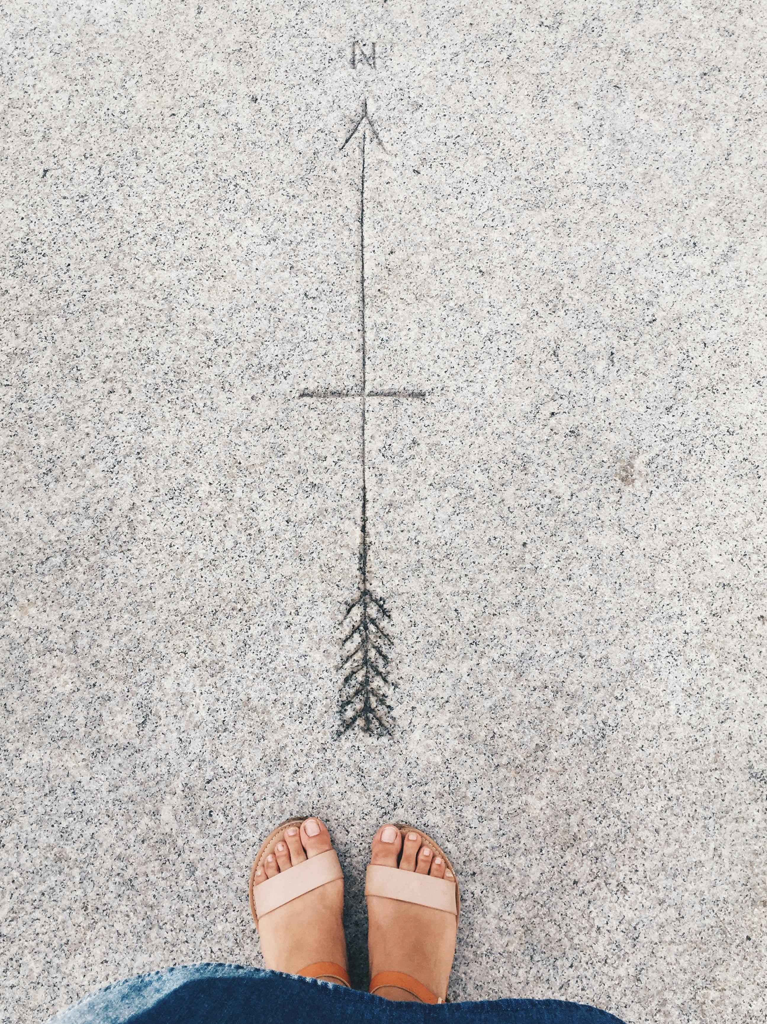 Person Standing On Arrow · Free Stock Photo