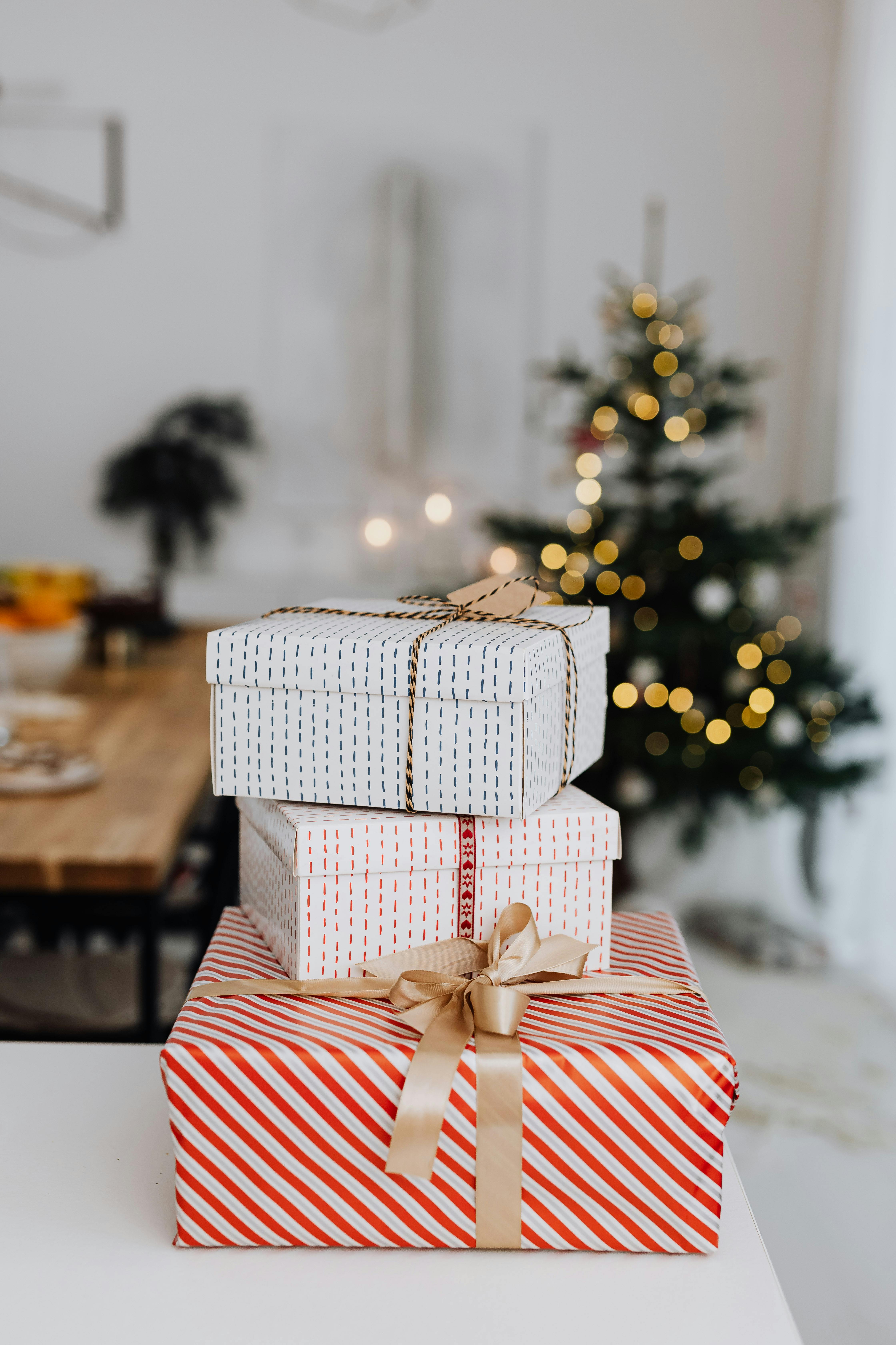 A Close-Up Shot of Christmas Presents · Free Stock Photo