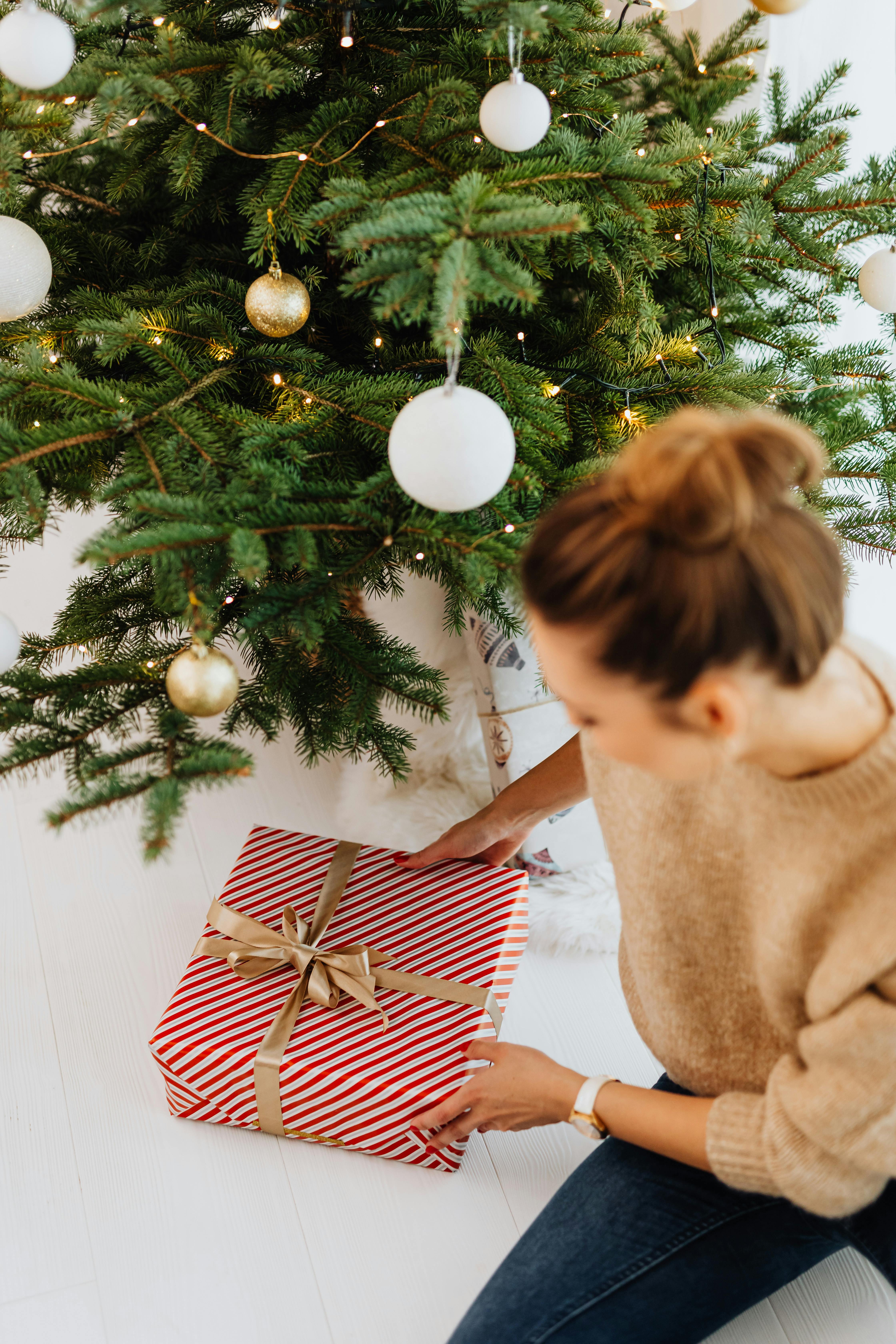 Photograph of Gifts Under a Green Christmas Tree · Free Stock Photo