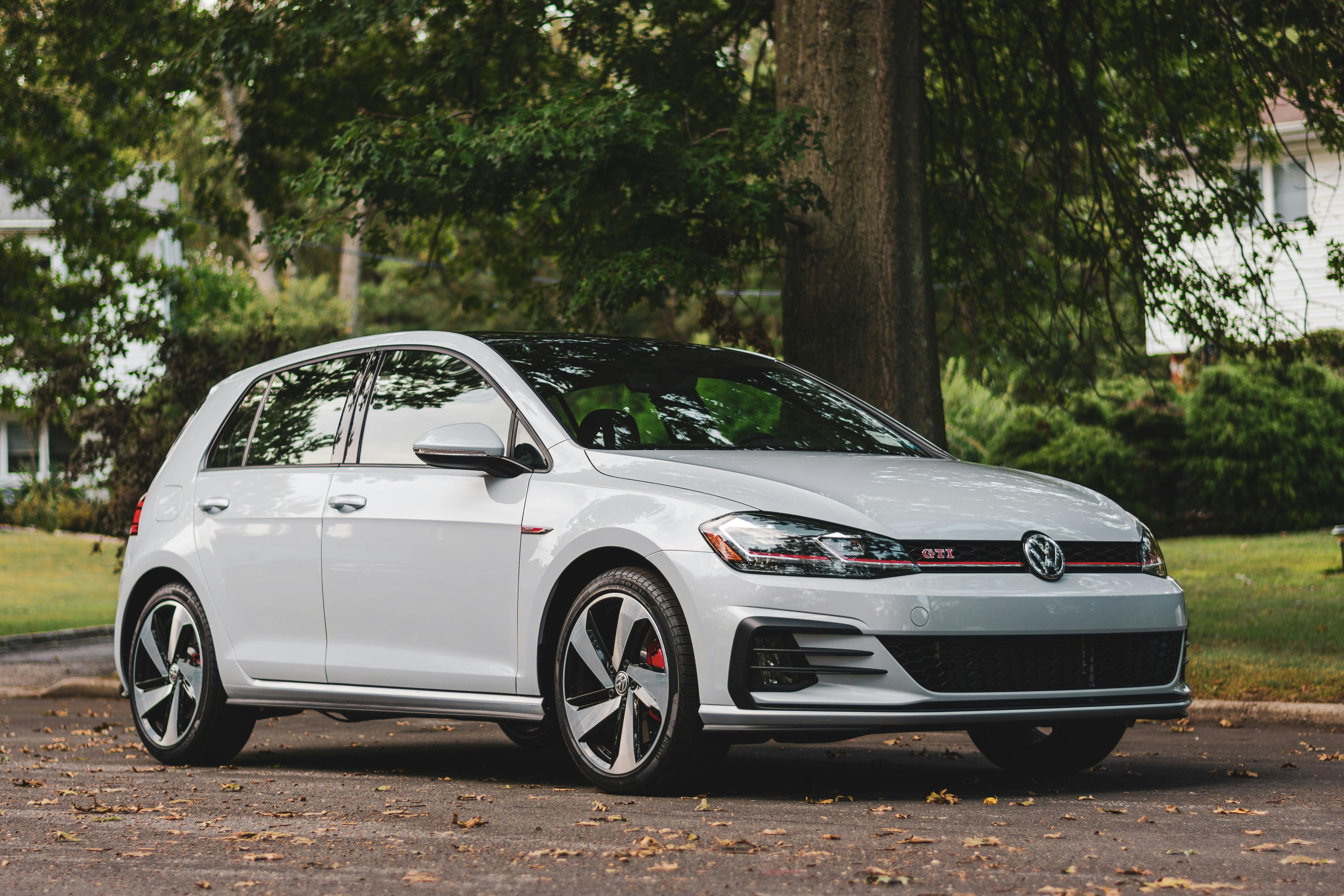 Photo of a White Golf Gti Car · Free Stock Photo