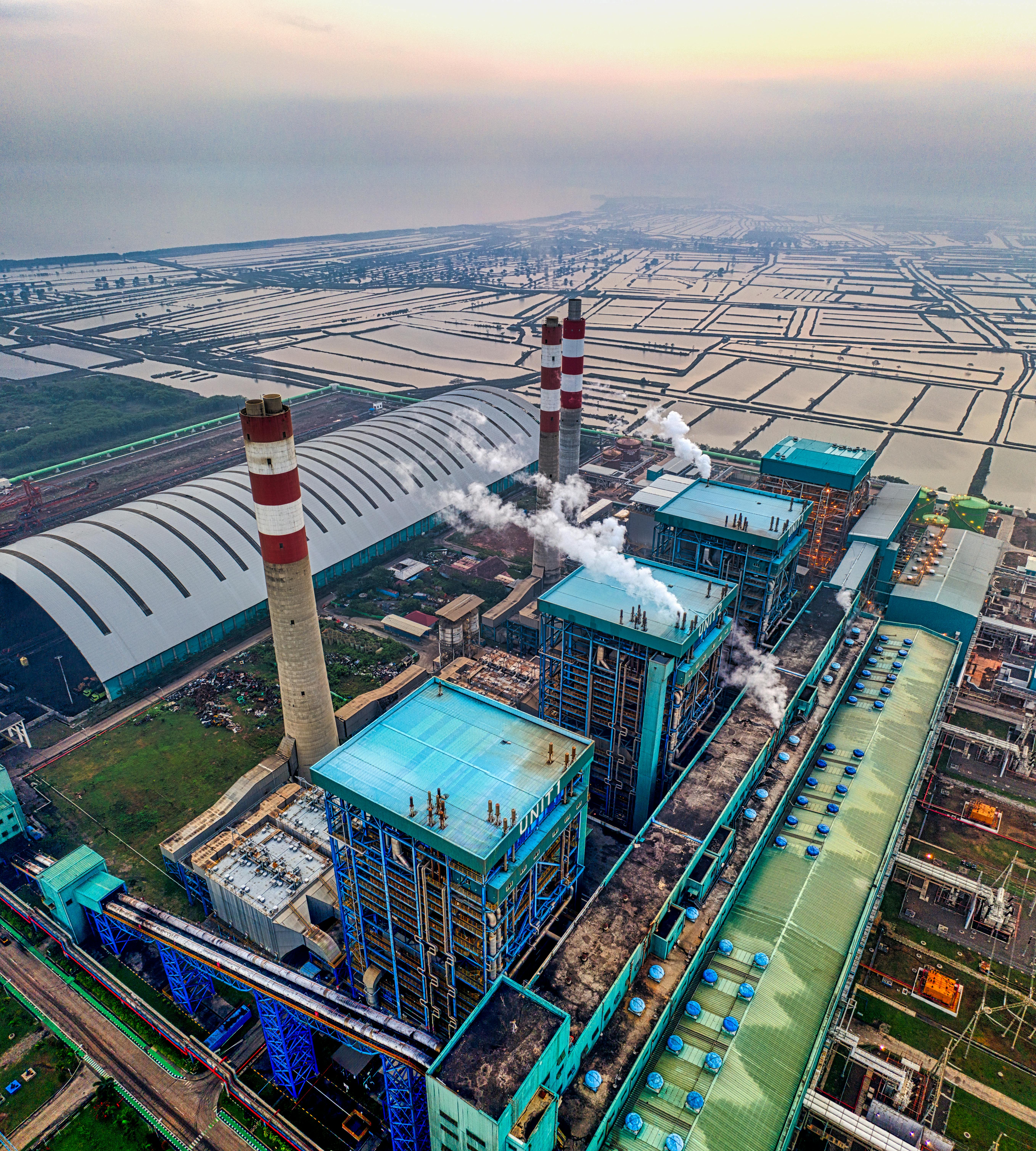 Aerial View of an Industrical Factory Plant · Free Stock Photo