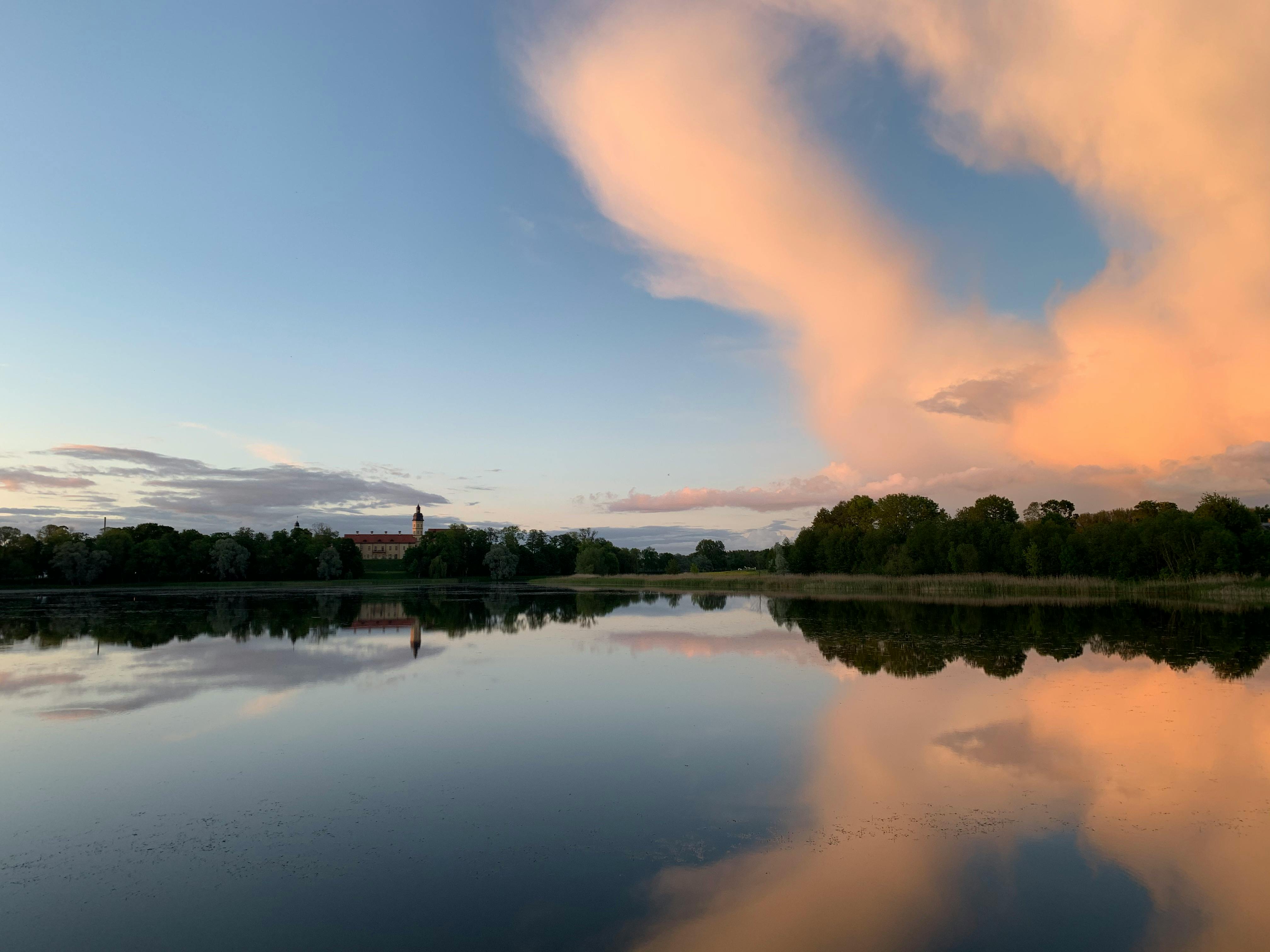 Summer Sunset over Lake · Free Stock Photo