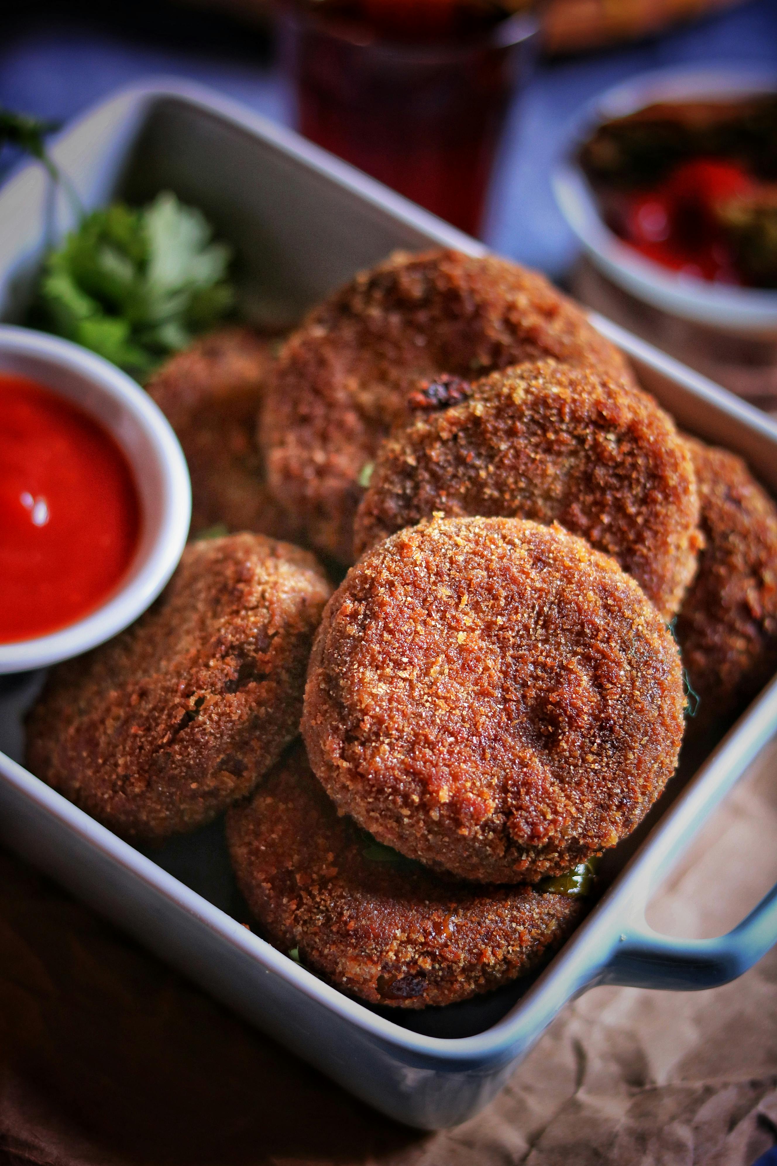 Rice with Meat and Bowls with Sauces · Free Stock Photo