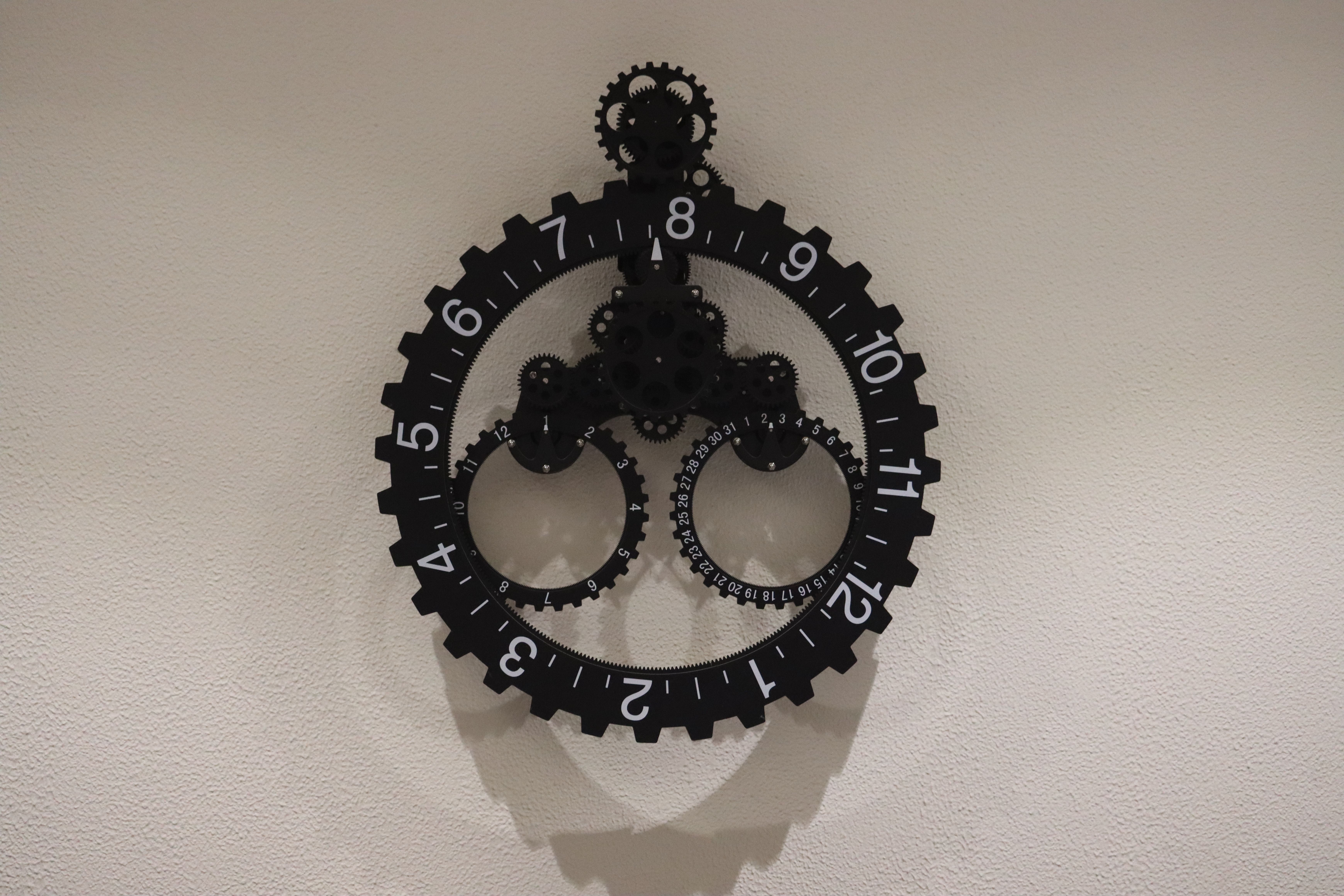 Clock Mechanism on Wall · Free Stock Photo