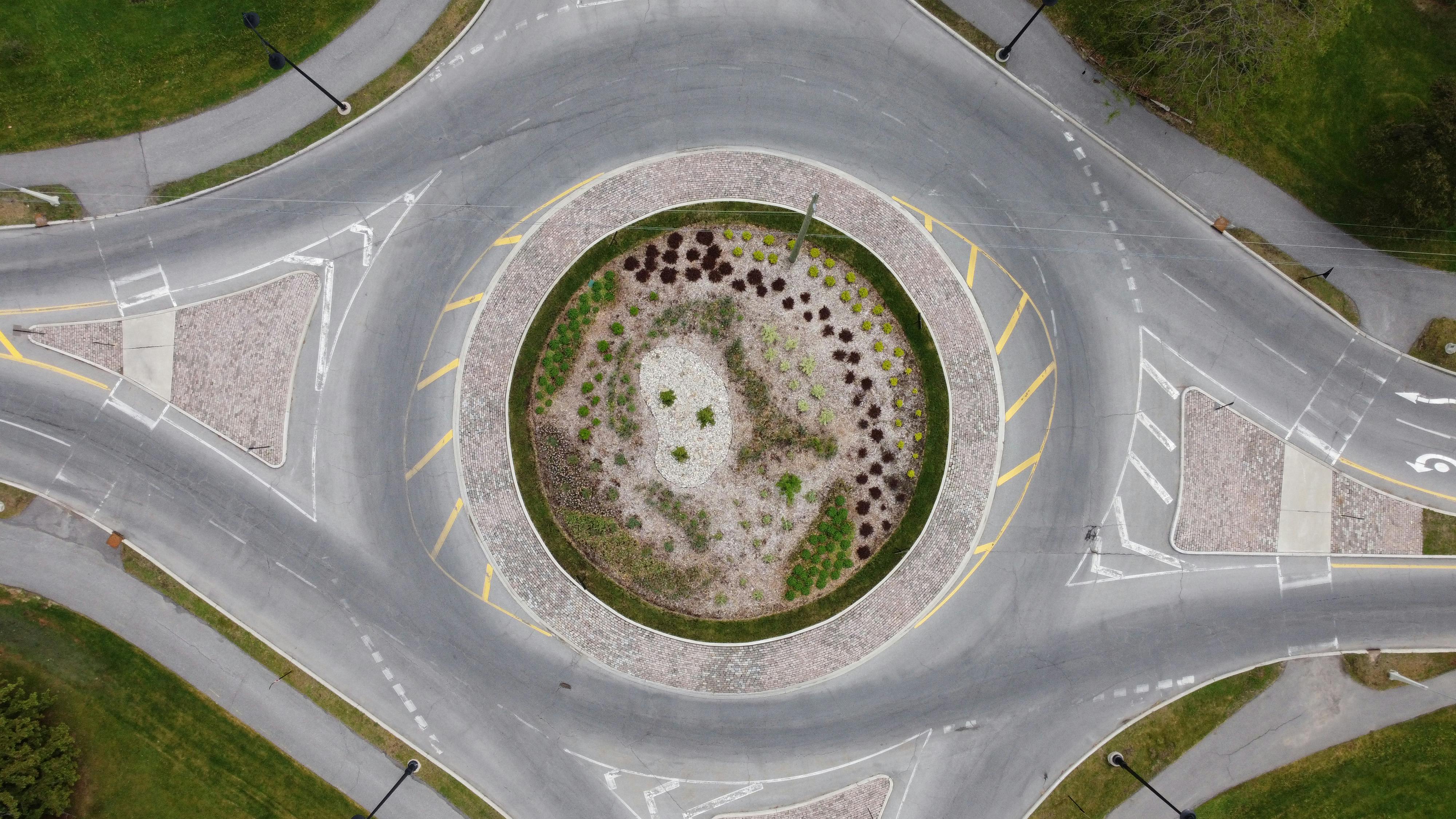 Top View of Roundabout · Free Stock Photo