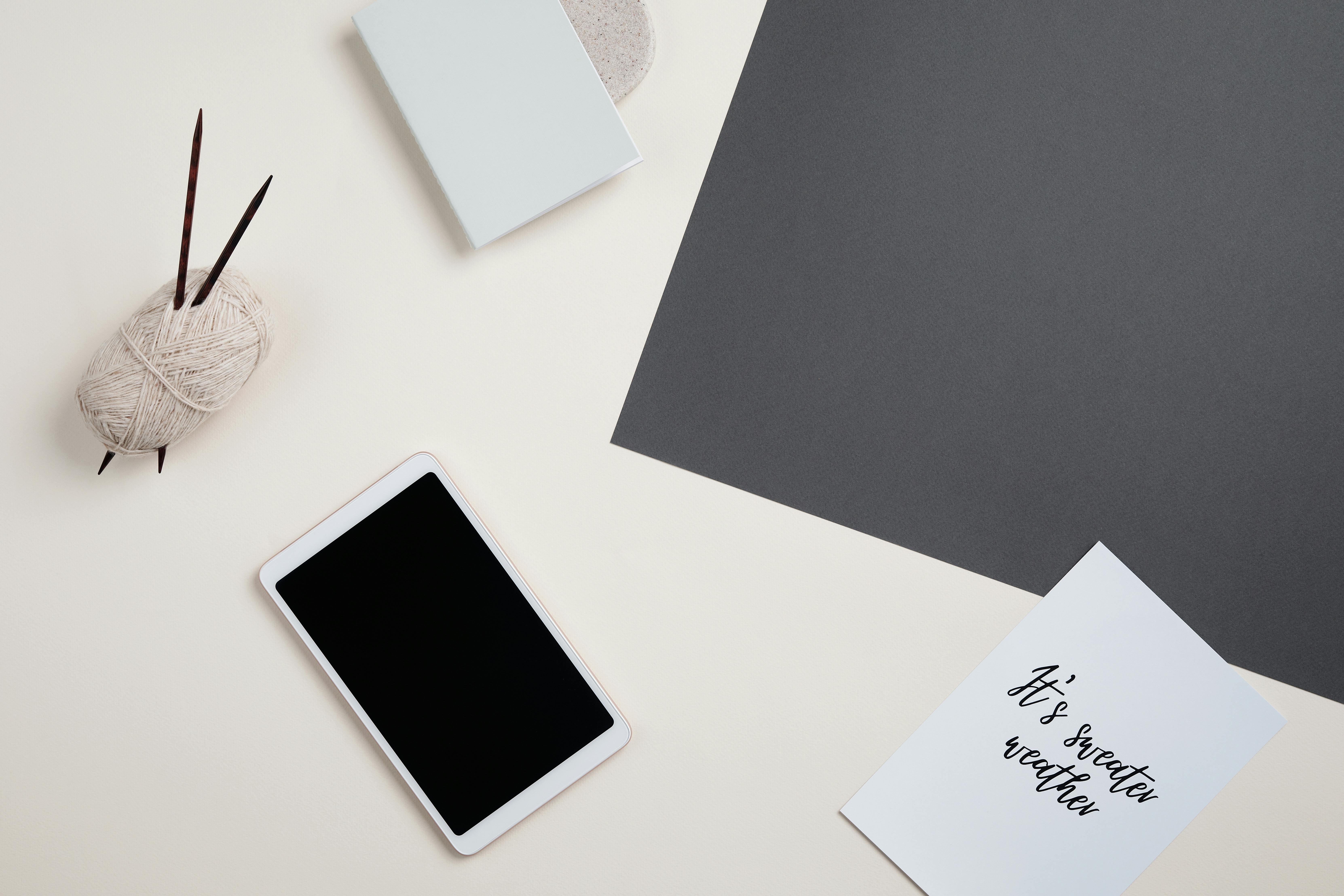 White Ipad on White Table · Free Stock Photo