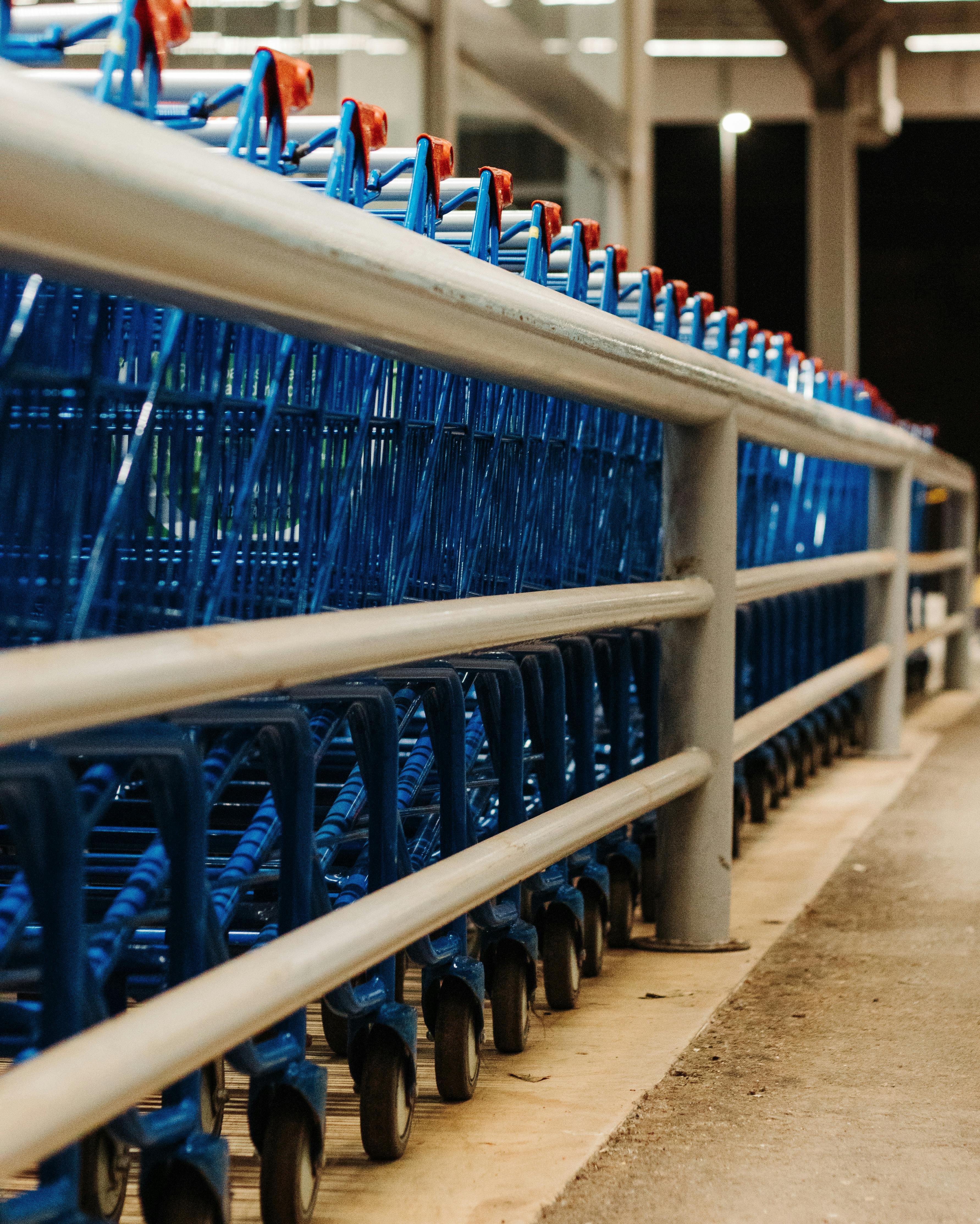 Stacked Shopping Carts · Free Stock Photo