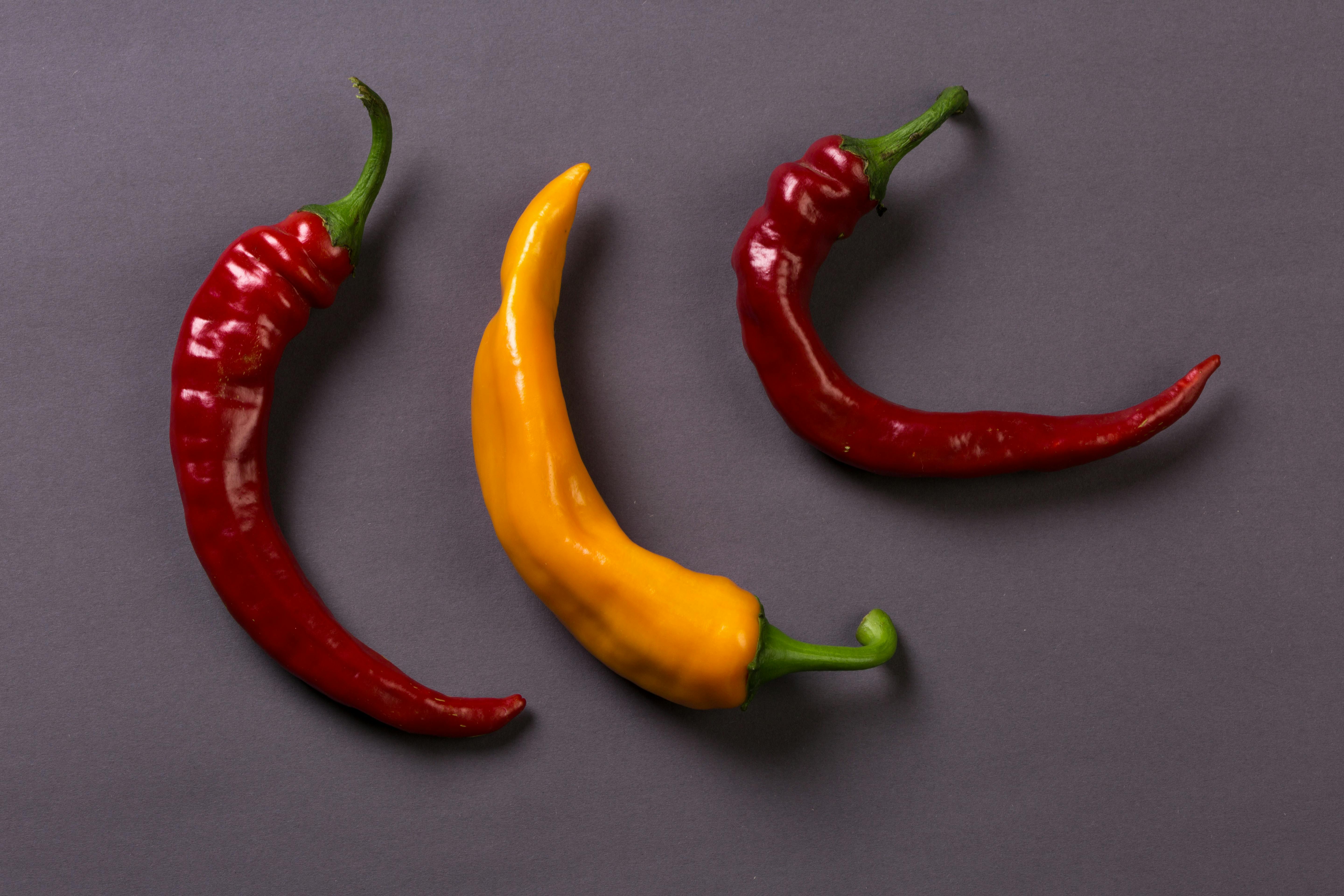 Close-up of Chili Peppers · Free Stock Photo