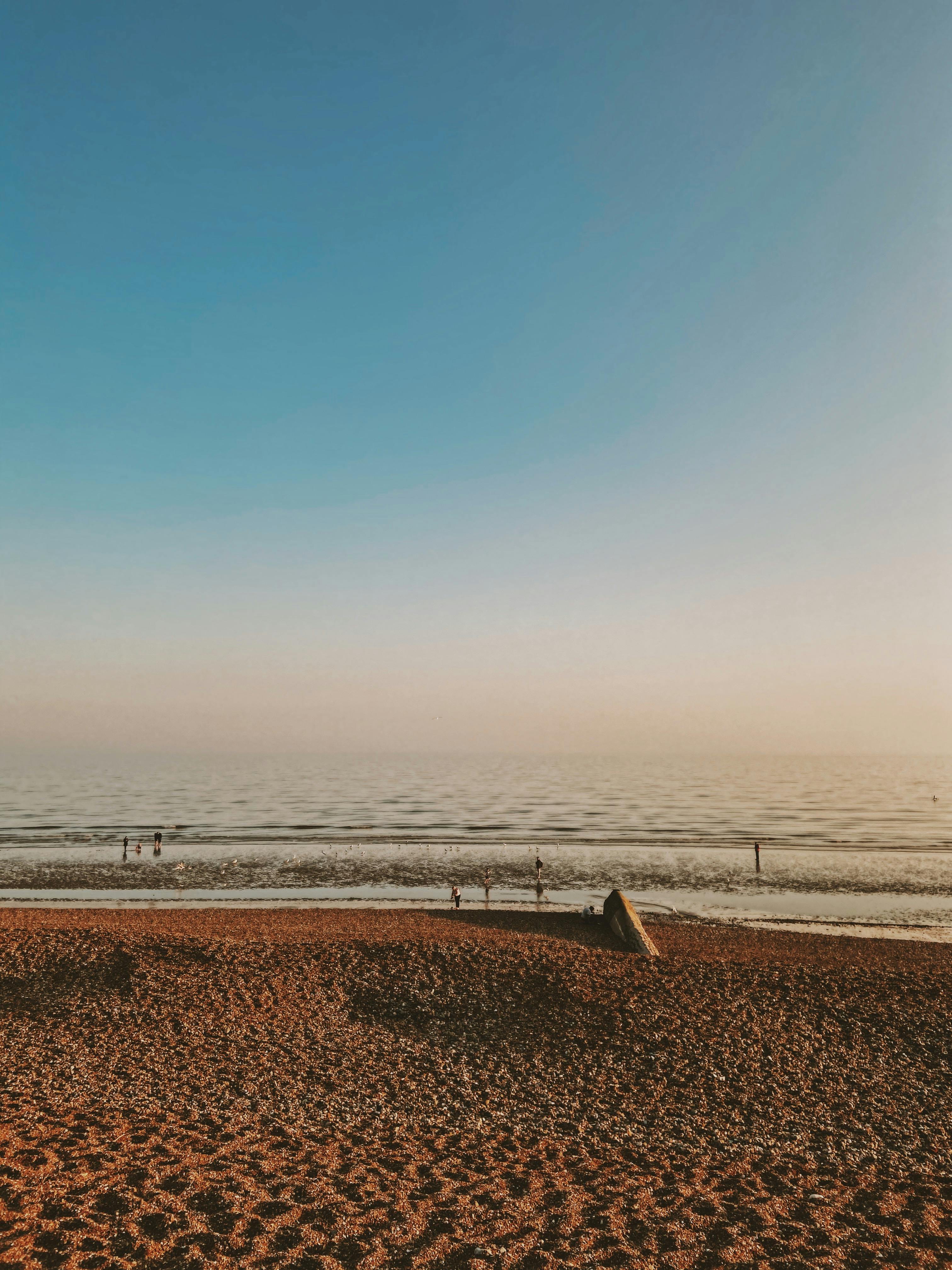 Sandy Beach At Sunset · Free Stock Photo