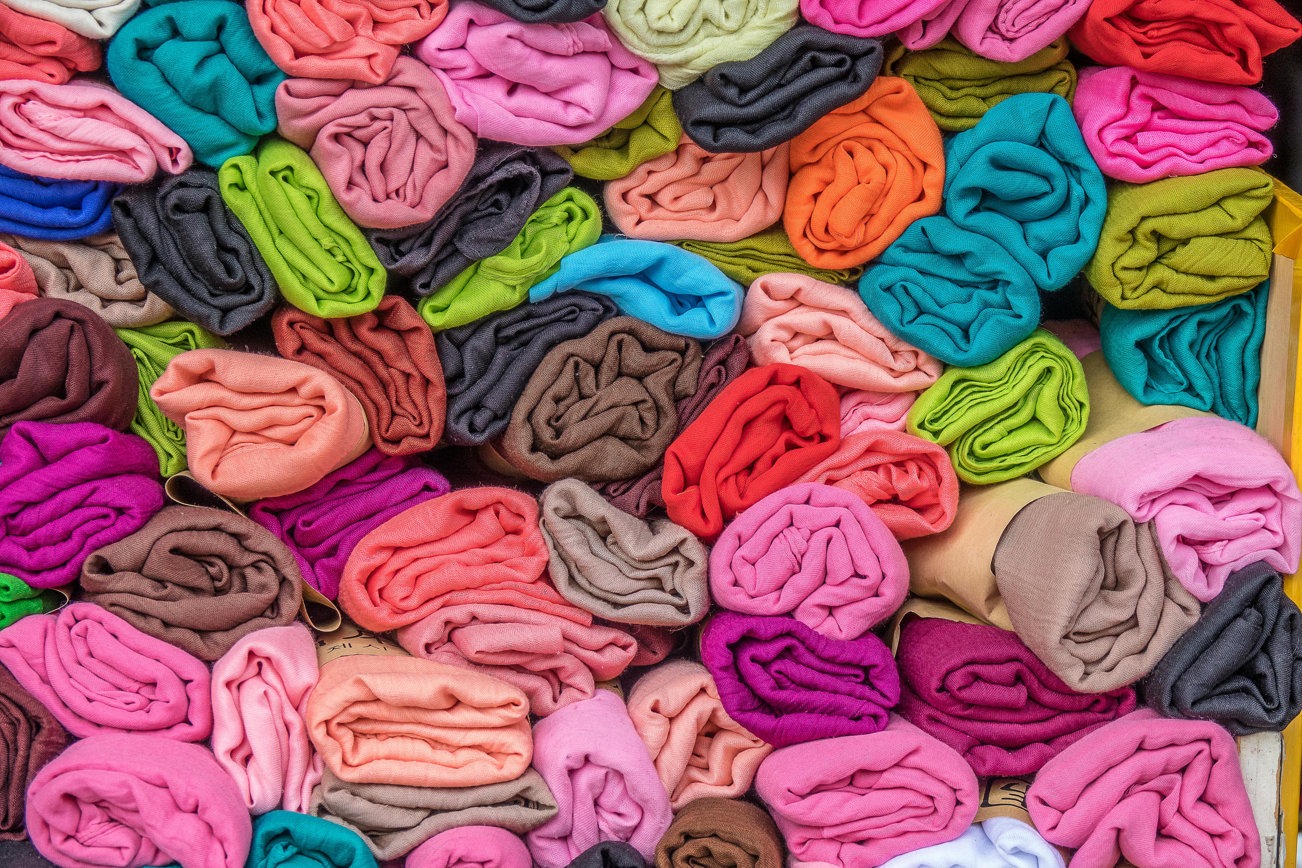 Pile of Colorful Blankets · Free Stock Photo