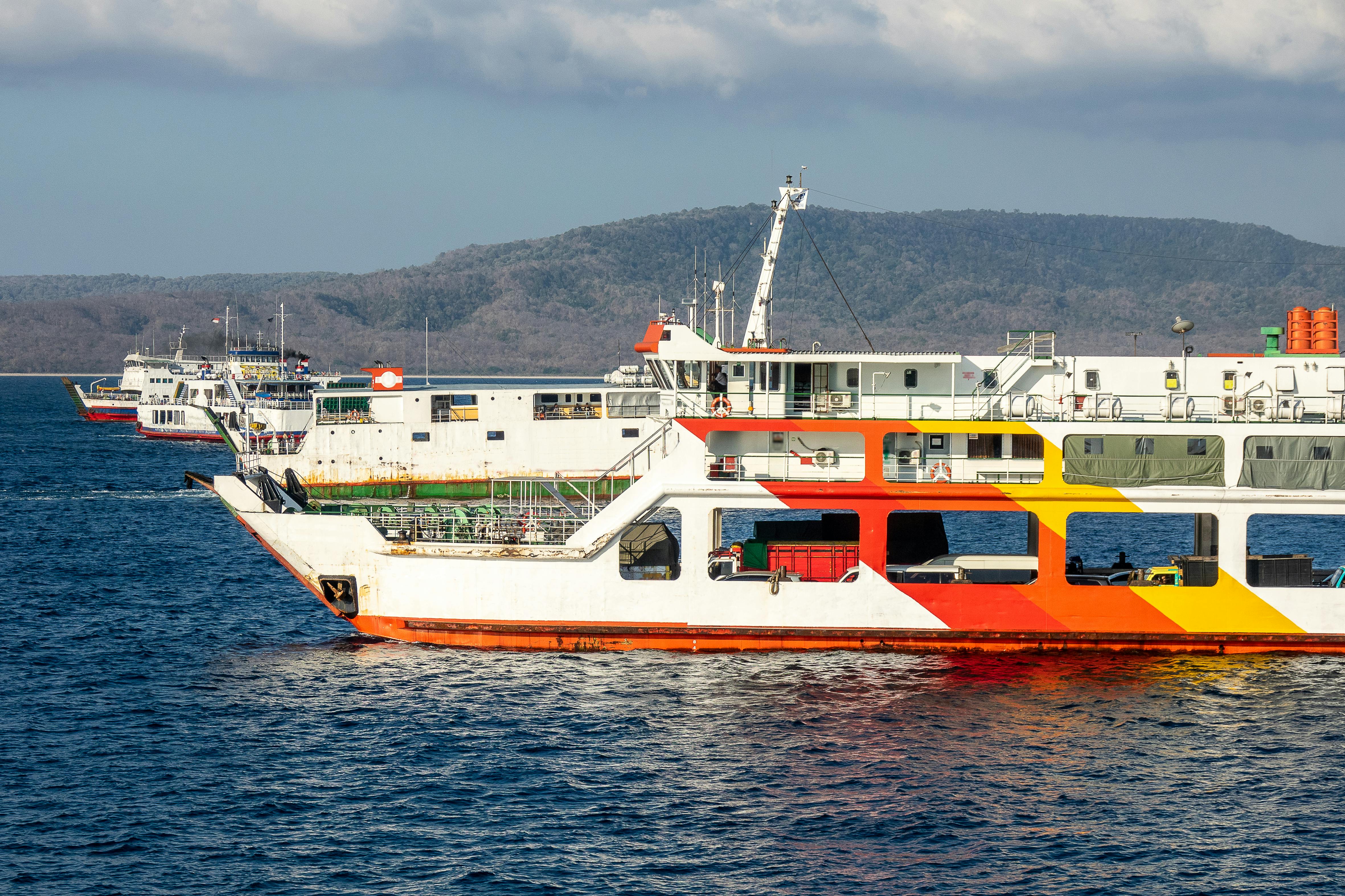 Ferries in a Port Near Bali, Indonesia · Free Stock Photo