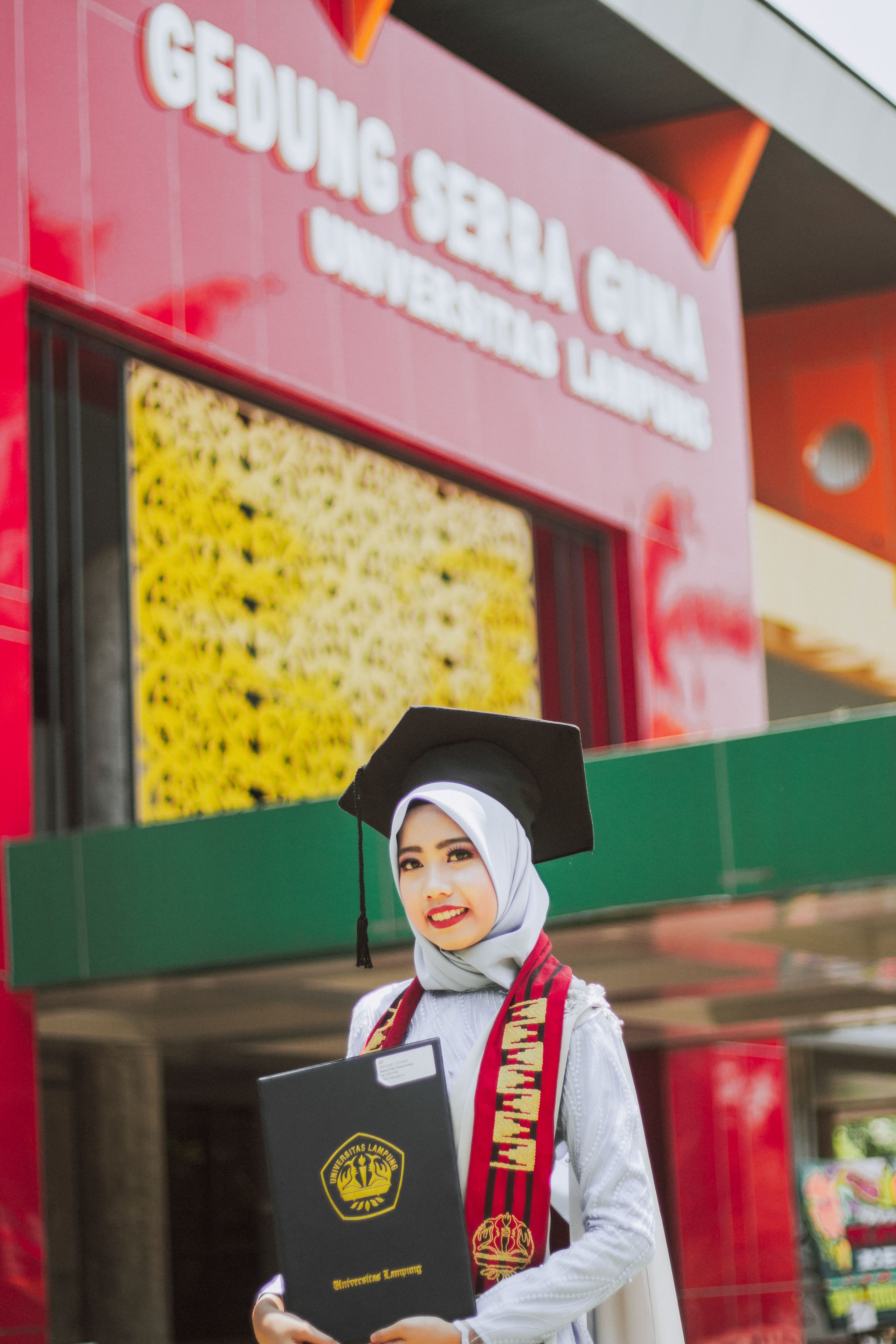 A Woman in White Hijab Graduating College · Free Stock Photo