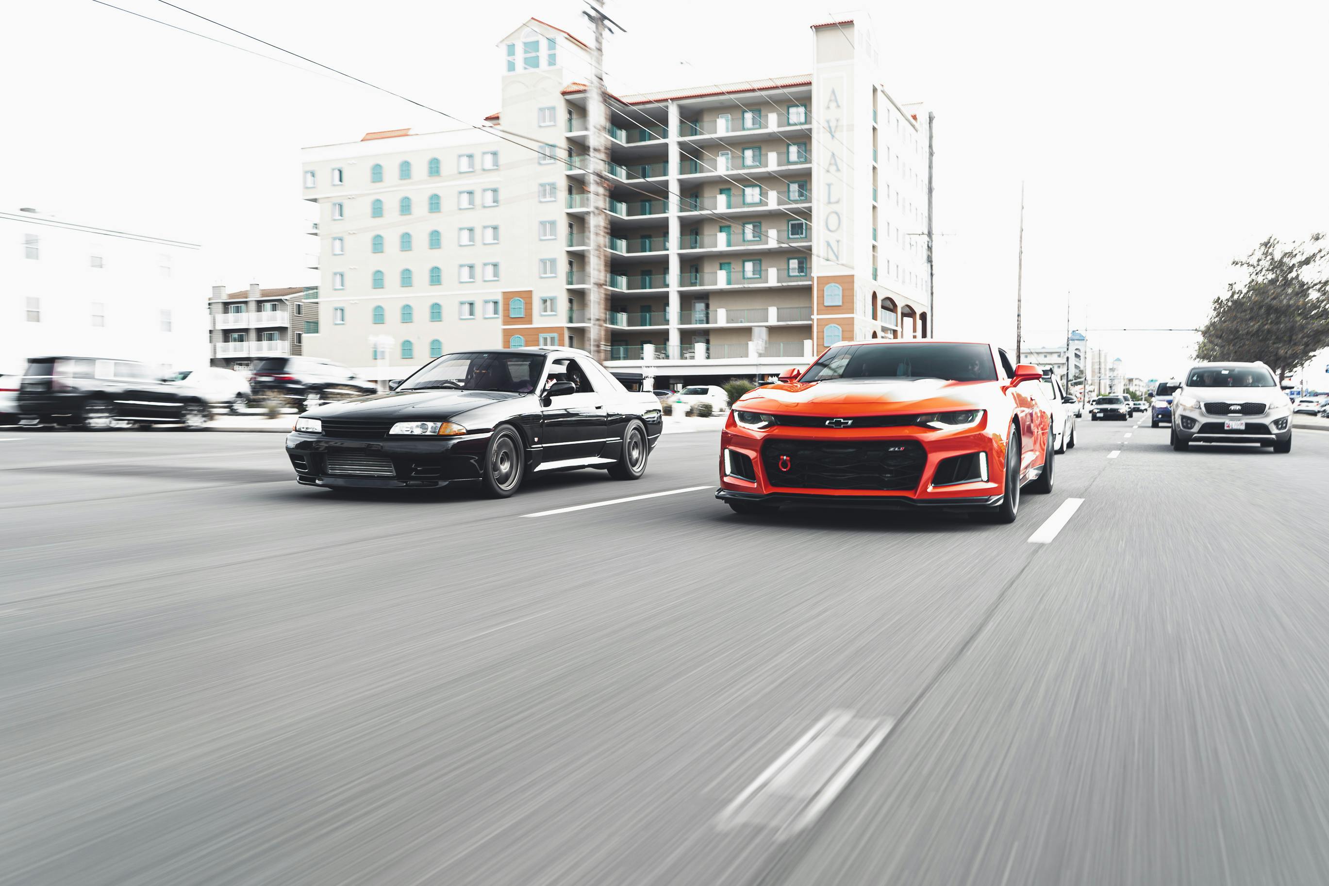 Sports Cars on Street · Free Stock Photo