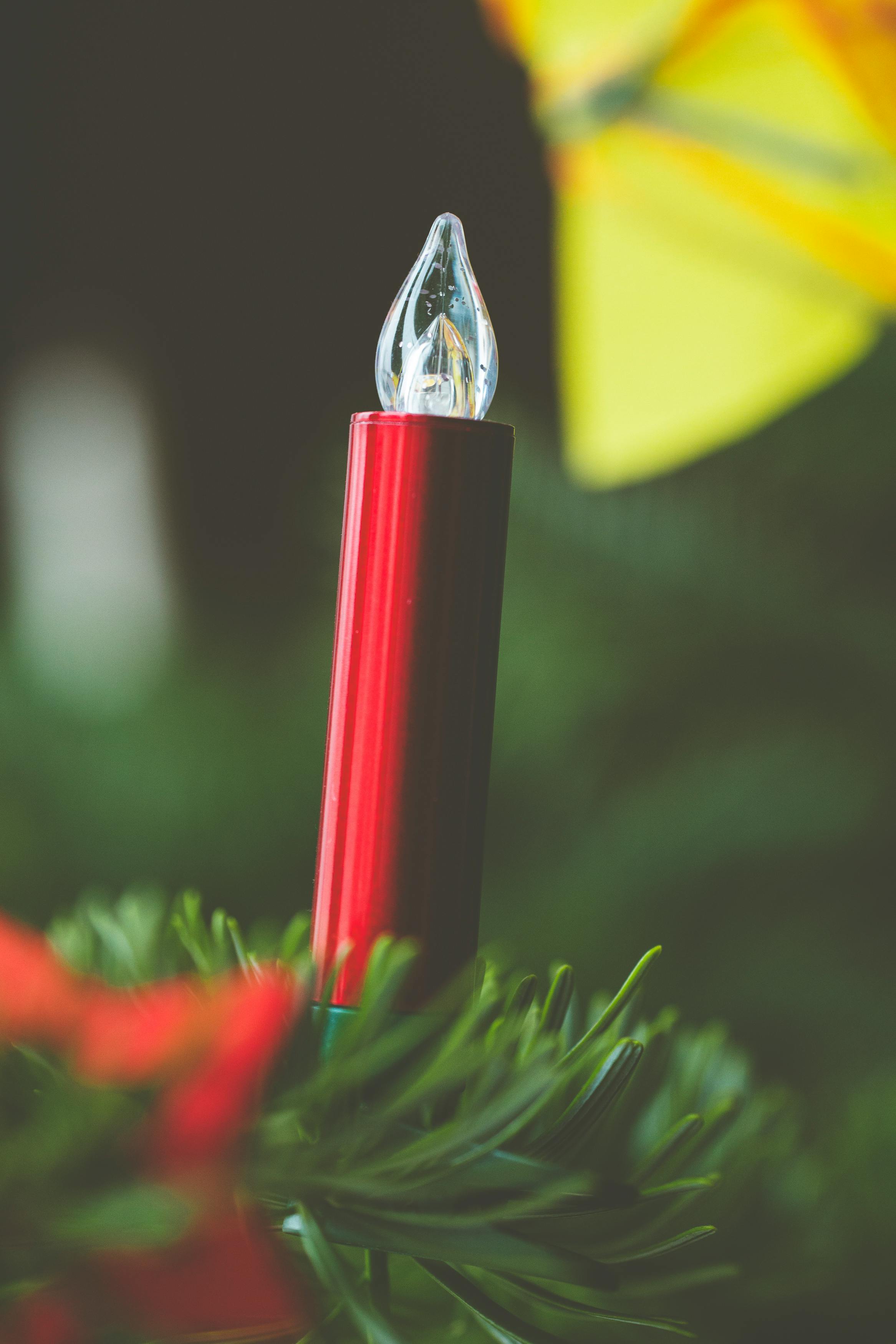 Close-up Photography of Christmas Plastic Candle · Free Stock Photo