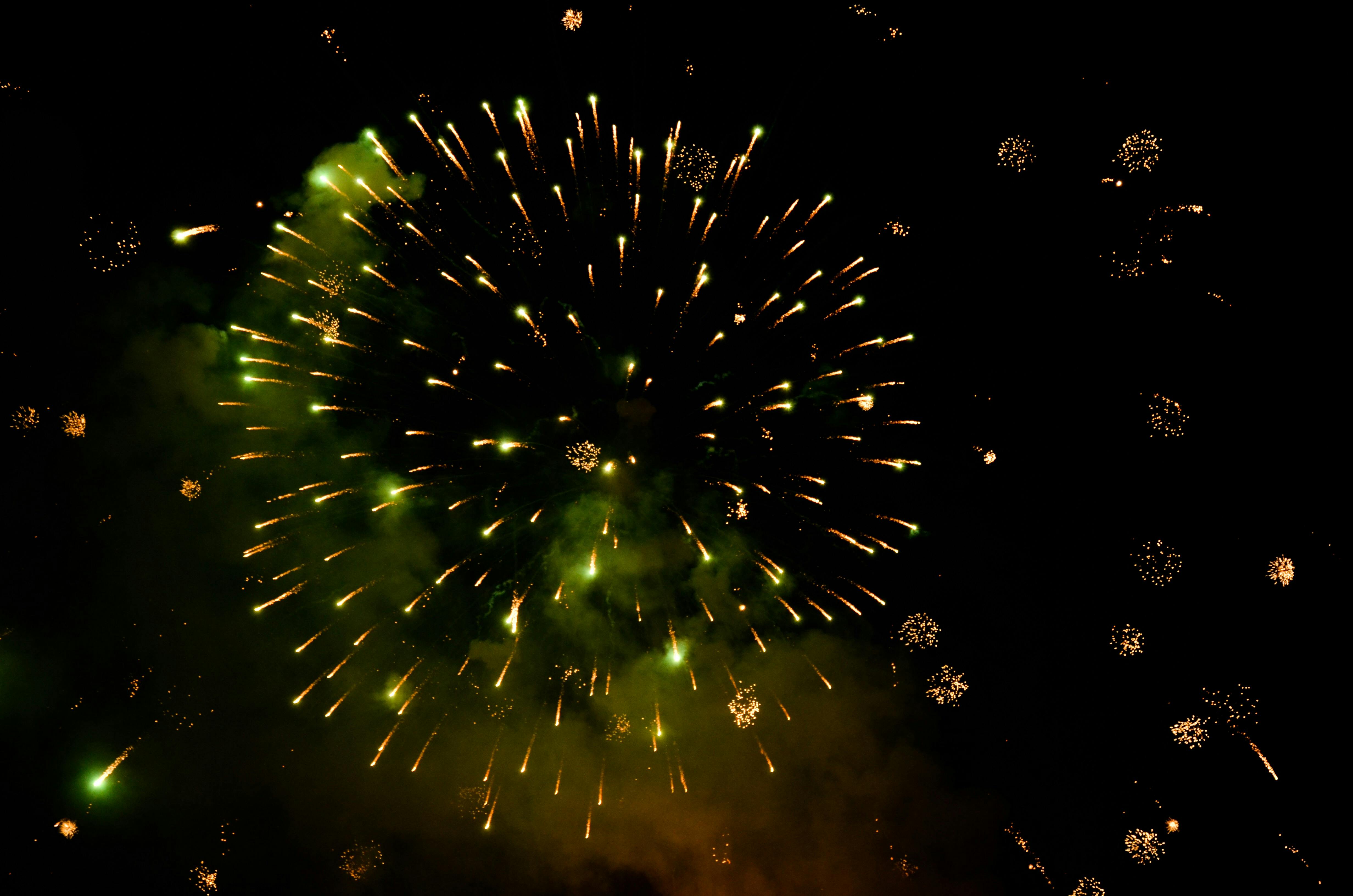 Photo of White and Brown Fireworks · Free Stock Photo