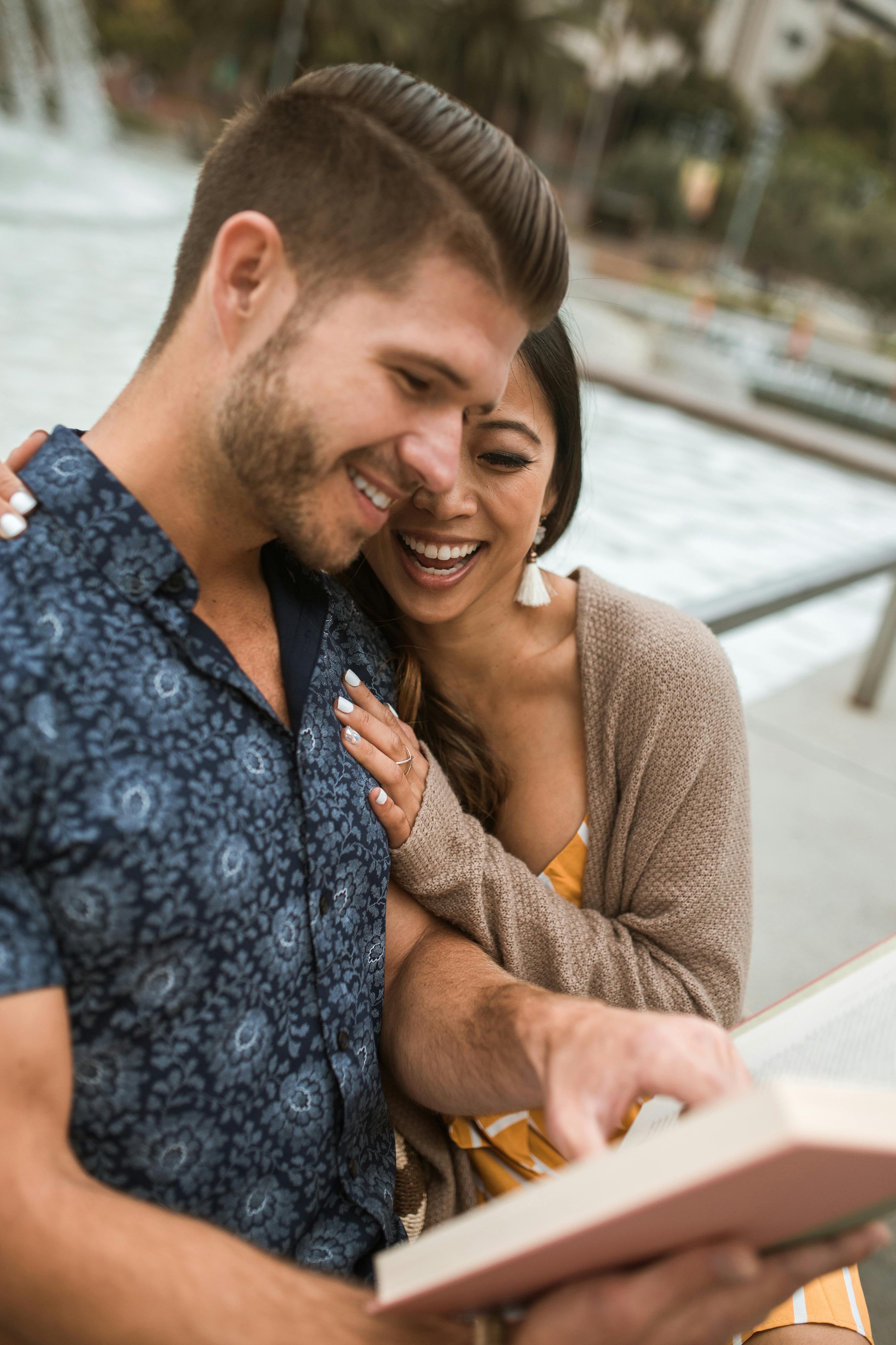 Photo of a Couple Being Silly · Free Stock Photo