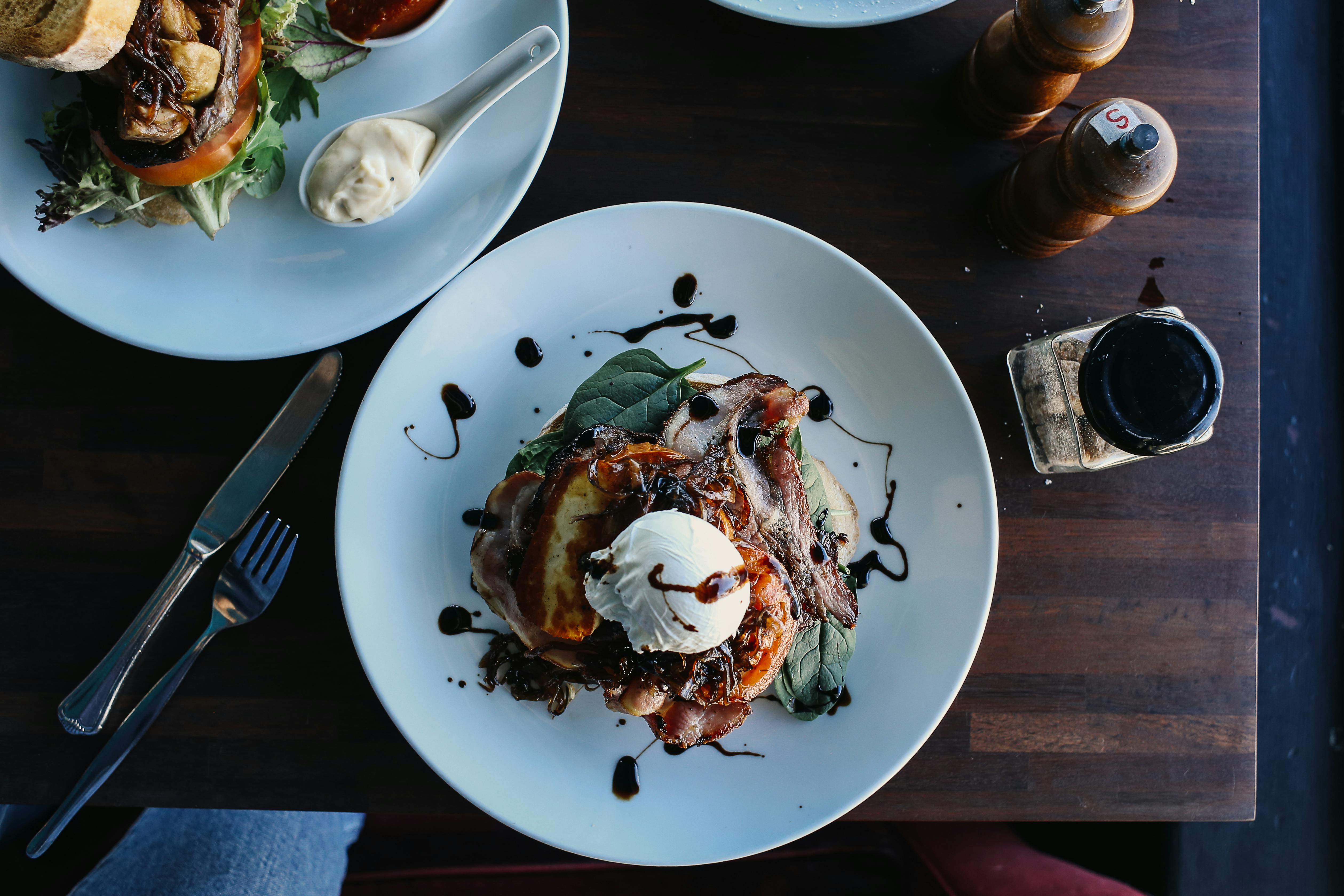 Top View of Elegant Meal on Plate · Free Stock Photo