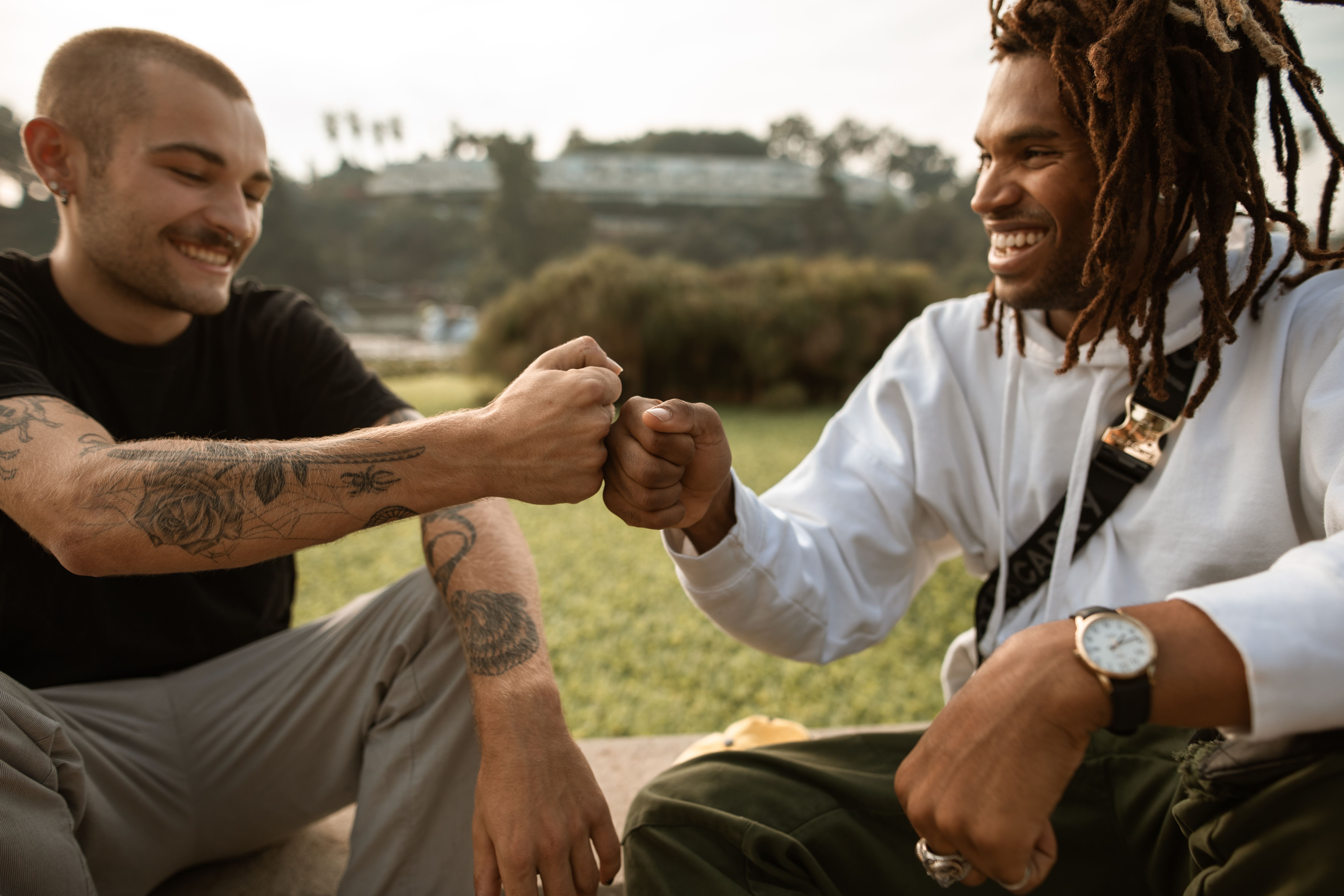 Two People Bump Their Fists Together · Free Stock Photo
