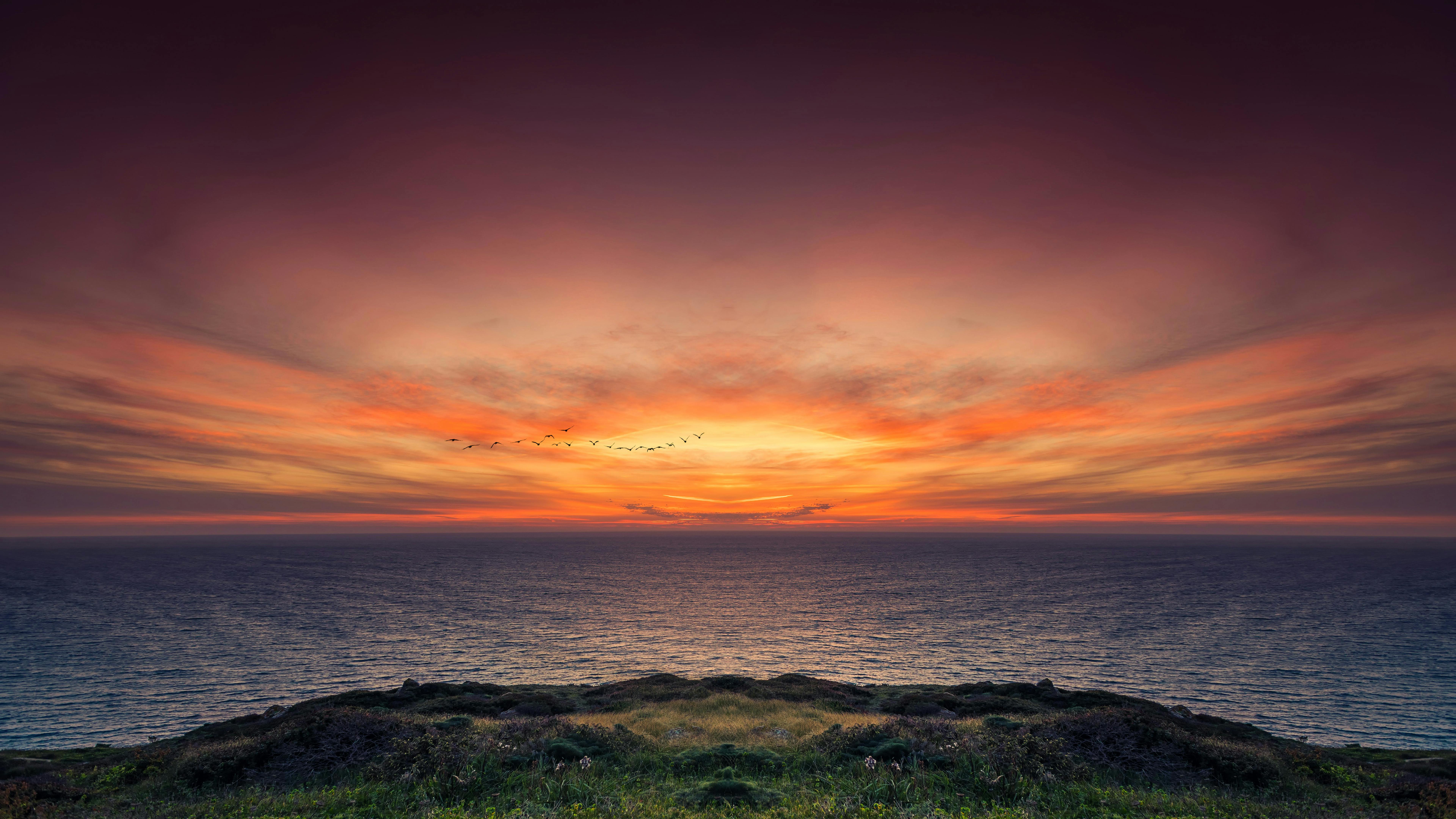 Peaceful Ocean During Sunset · Free Stock Photo