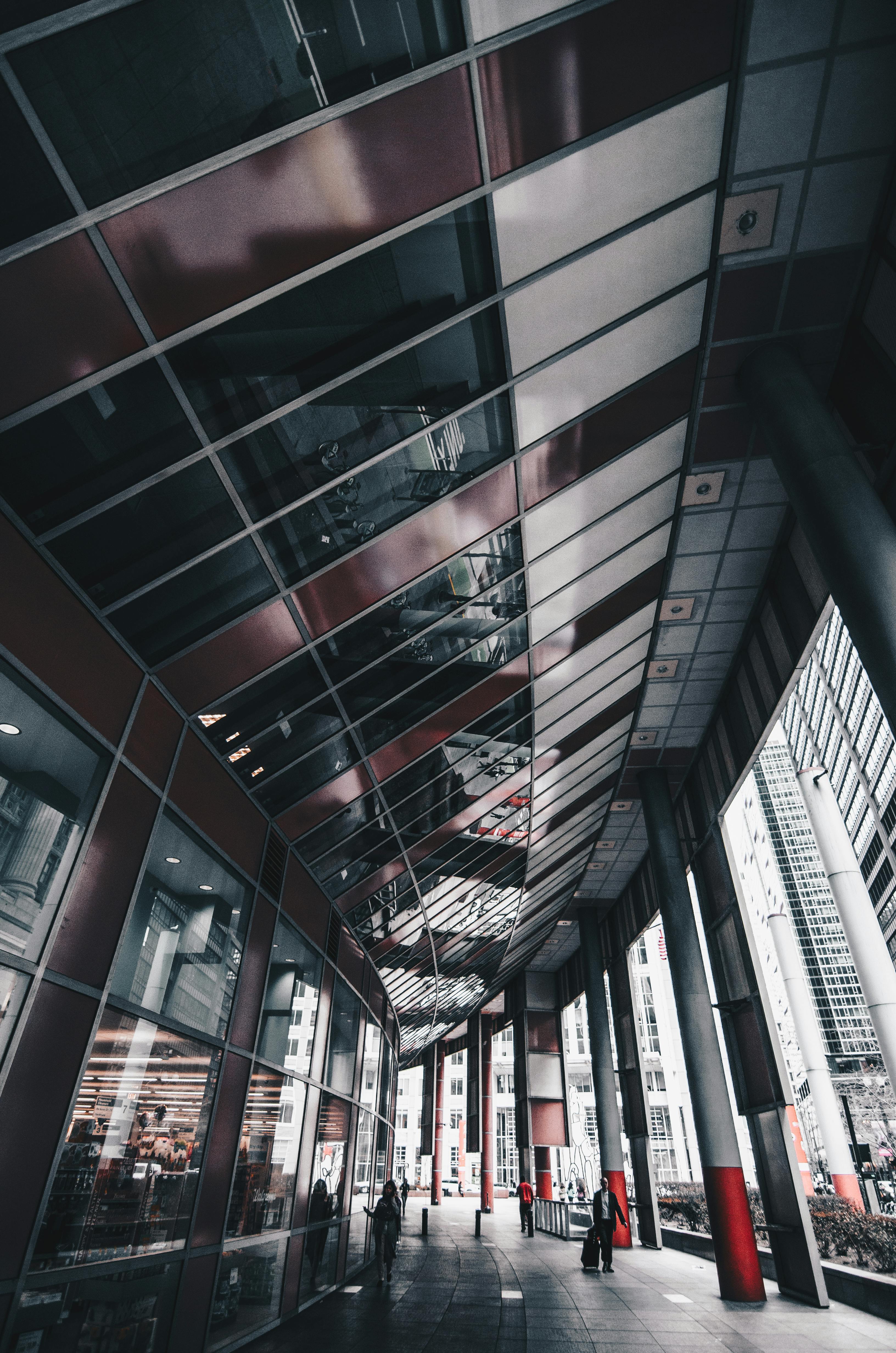 Glass Ceiling and Glass Walls of a Modern Building · Free Stock Photo