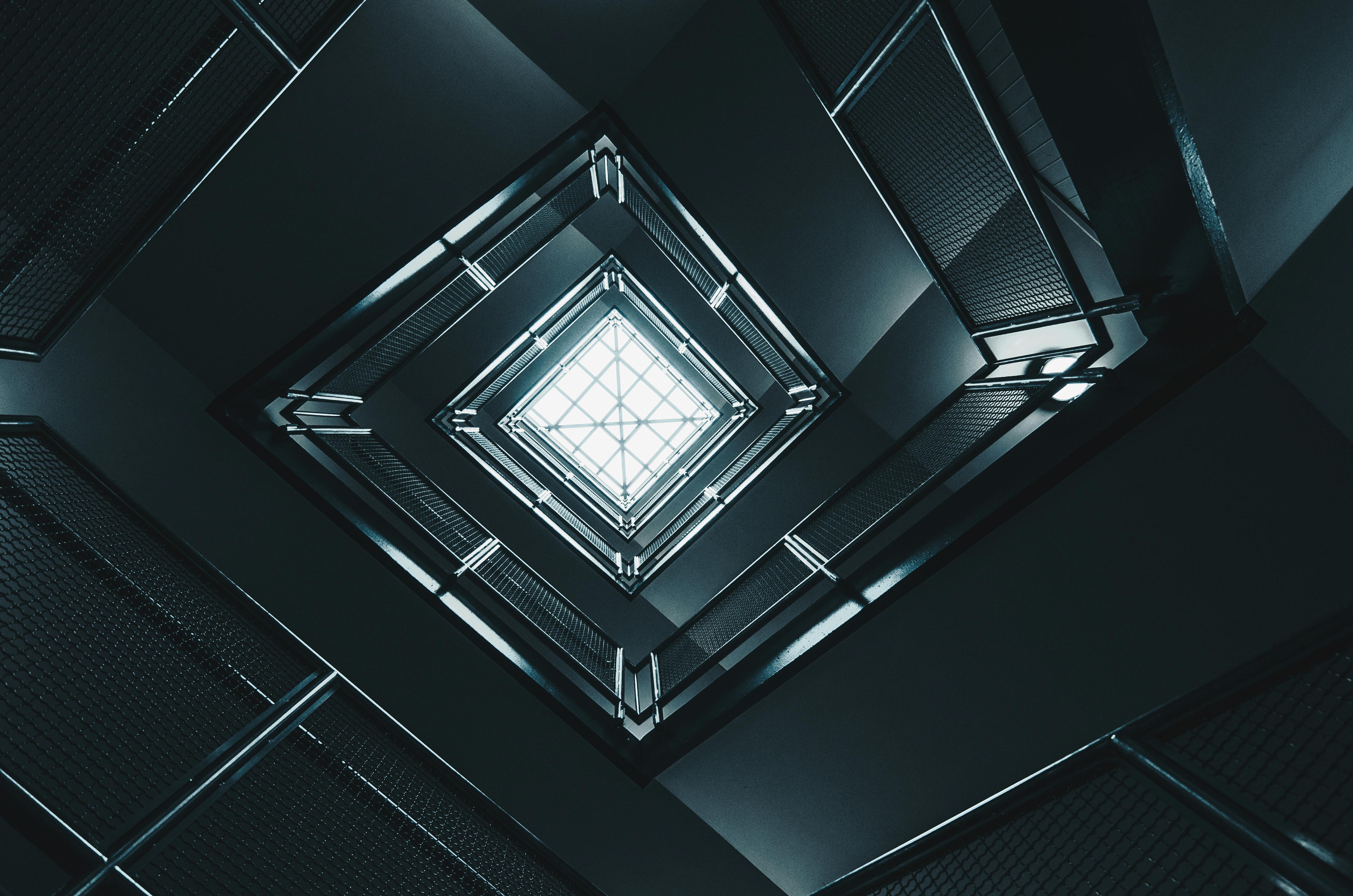 Interior of a Multi Level Building with Glass Ceiling · Free Stock Photo