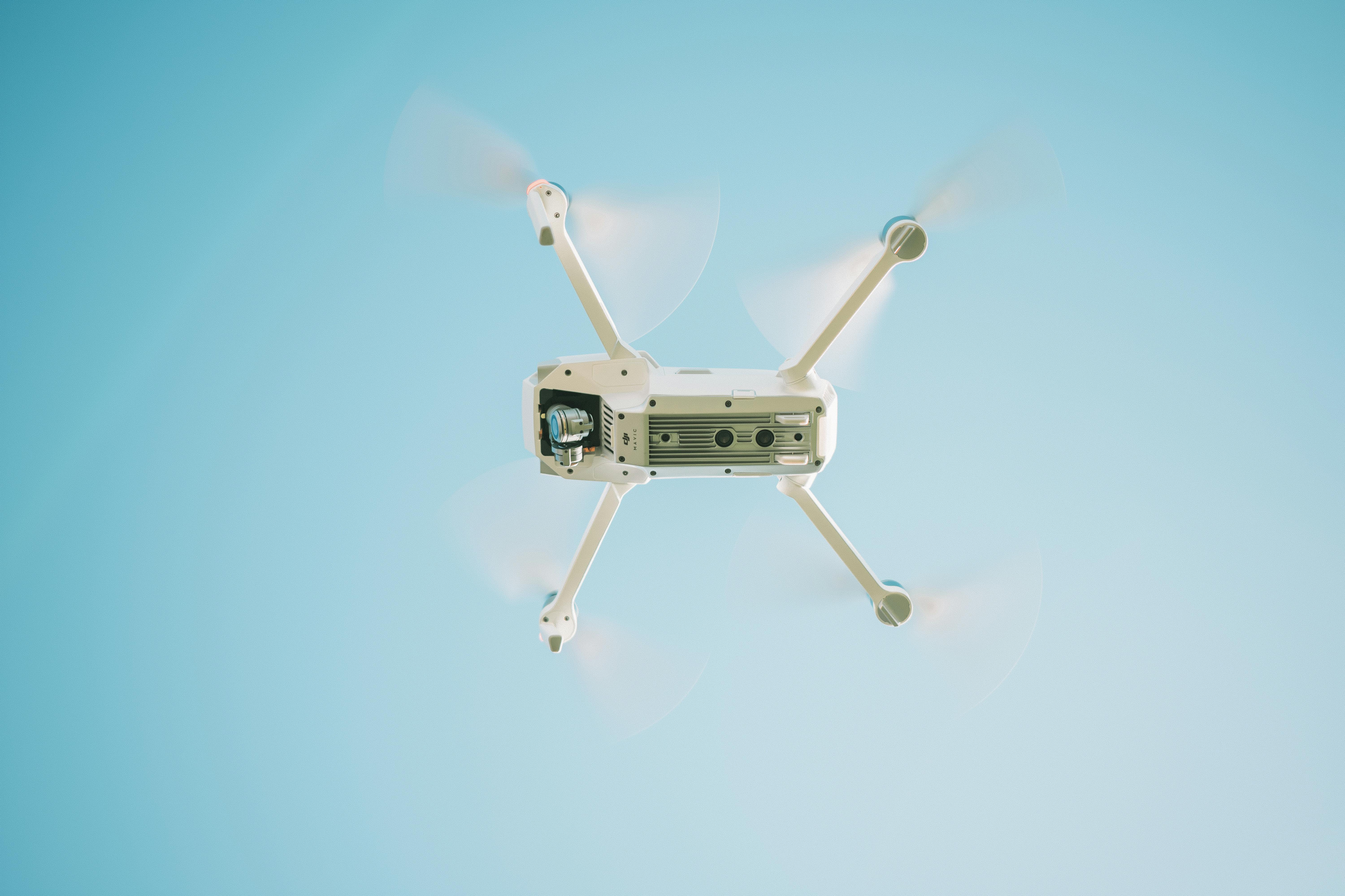 White Drone Flying · Free Stock Photo