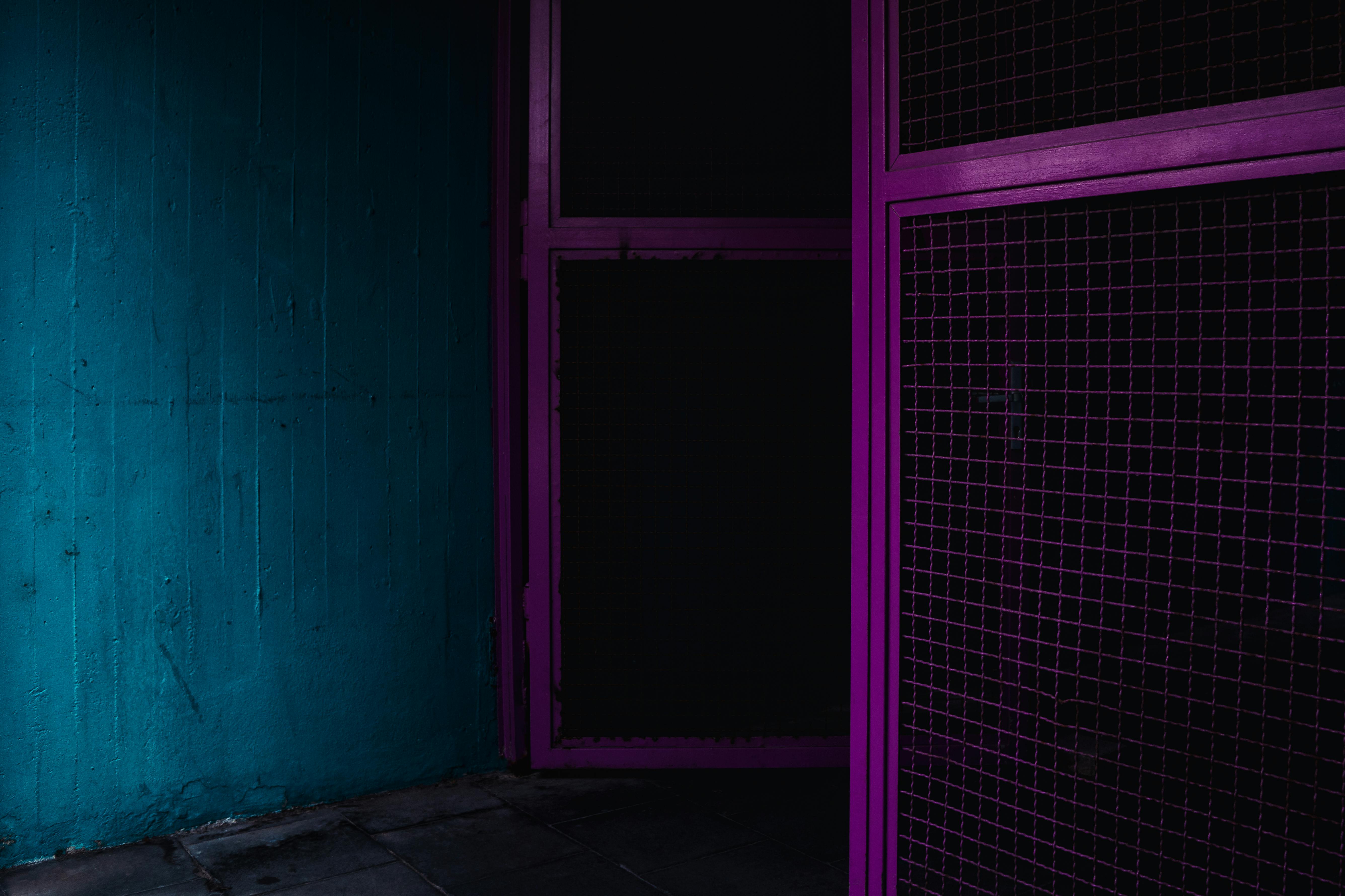 Purple Colored Wires on Light Purple Background · Free Stock Photo