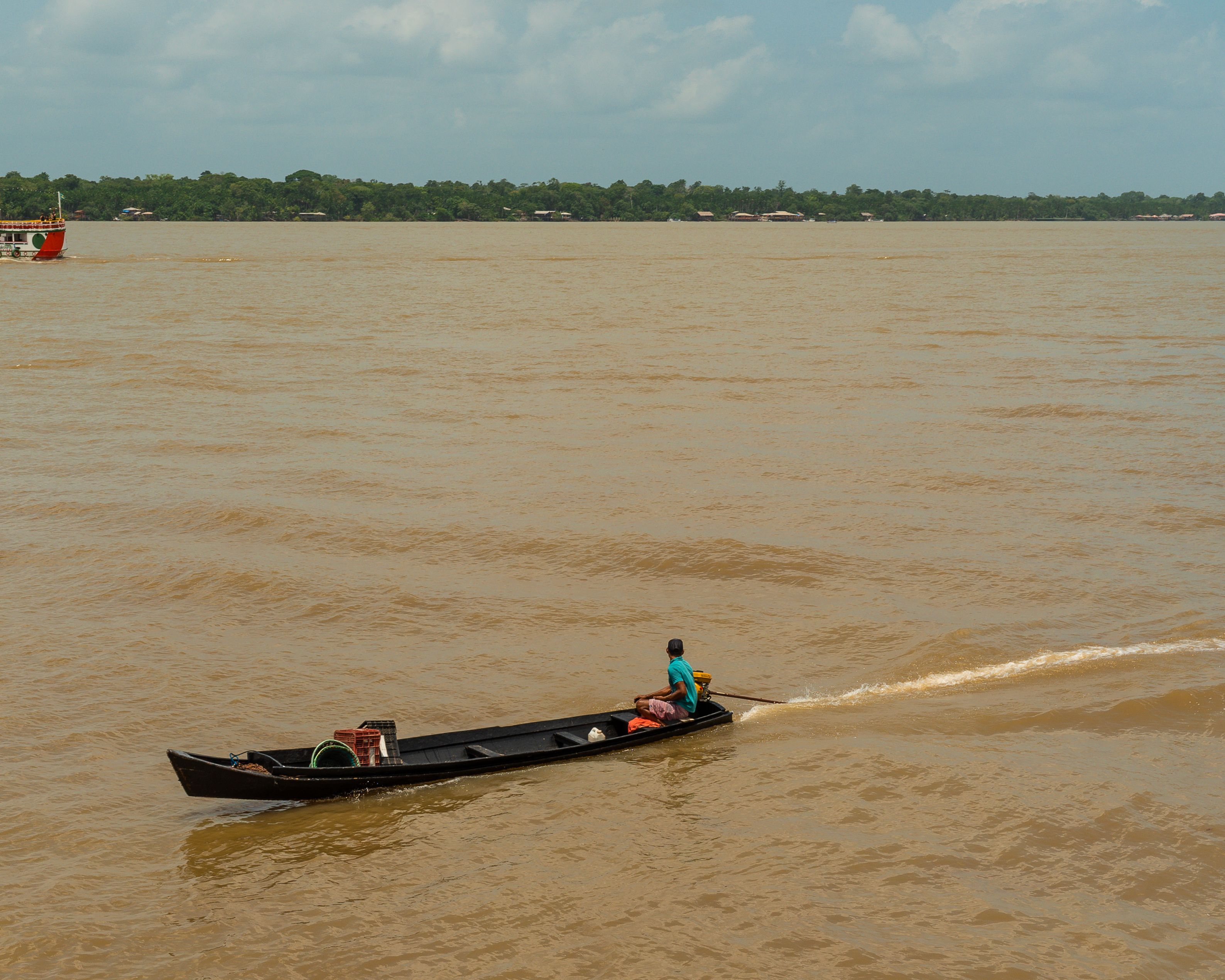 A Boat on a River · Free Stock Photo