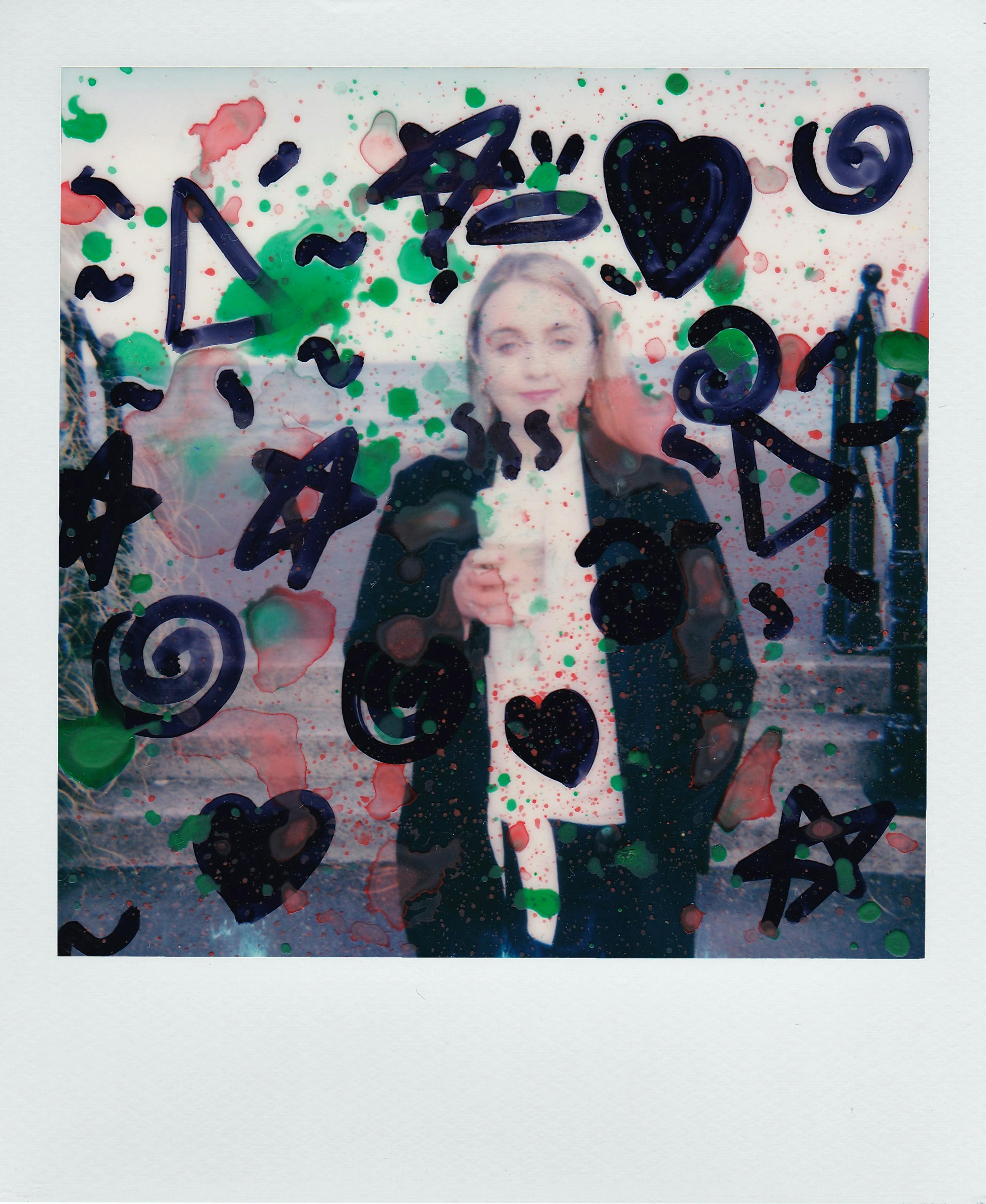 Abstract Polaroid Photo in Shades of Blue · Free Stock Photo