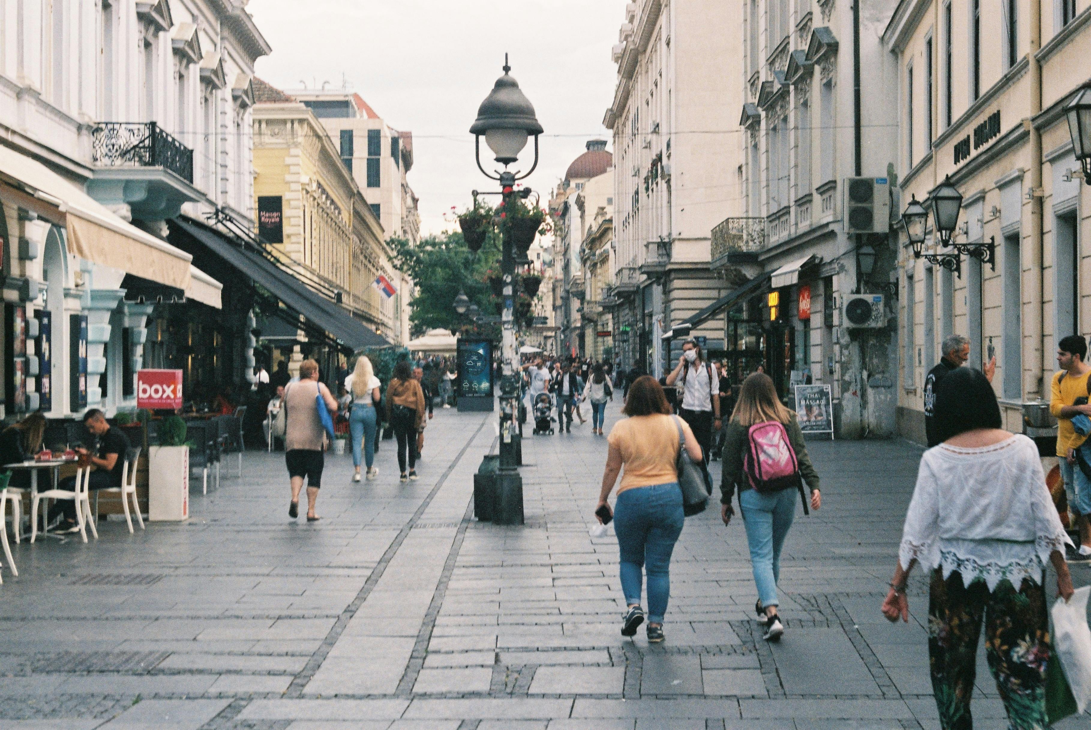 People Walking on City Street · Free Stock Photo