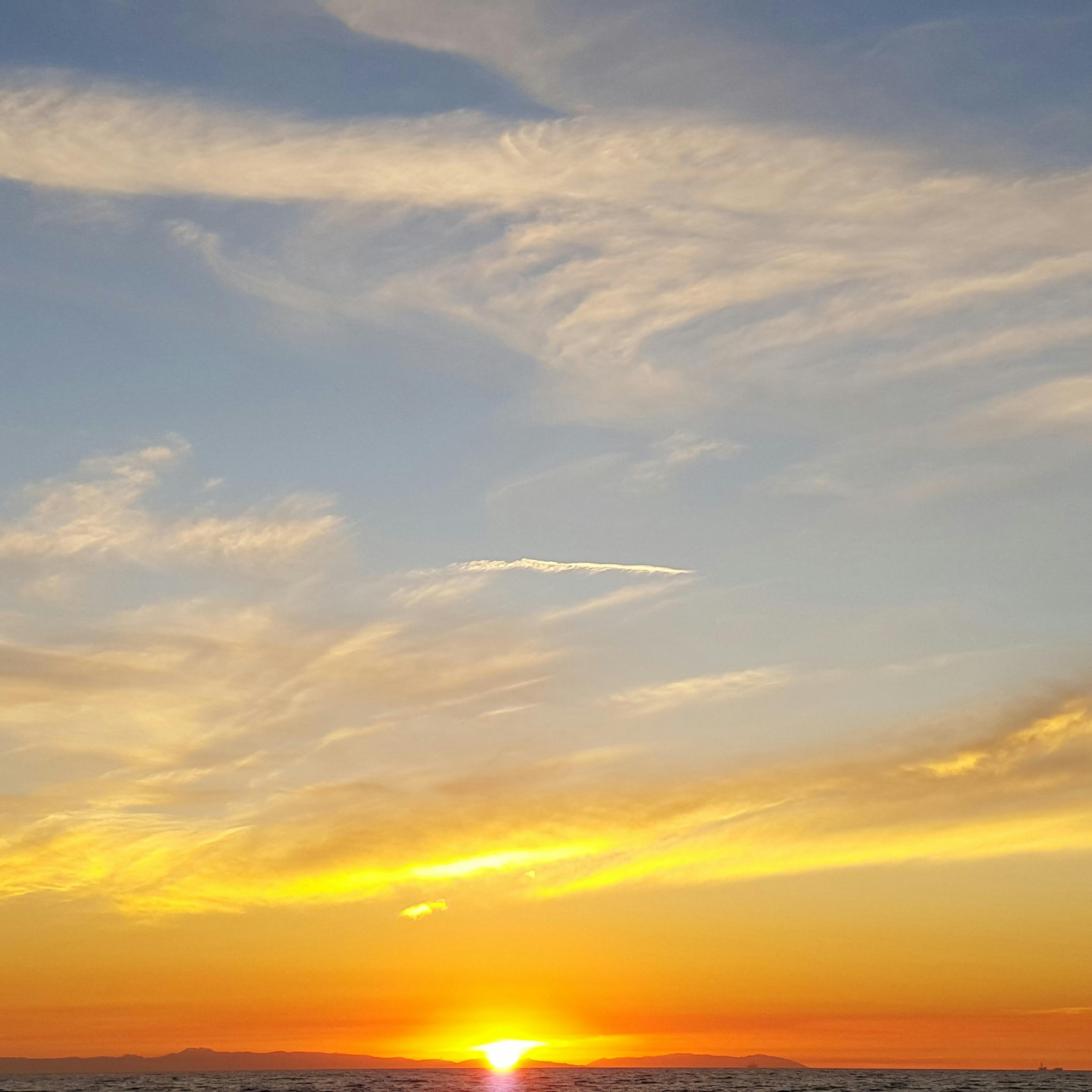 Free stock photo of ocean, sky, sunset