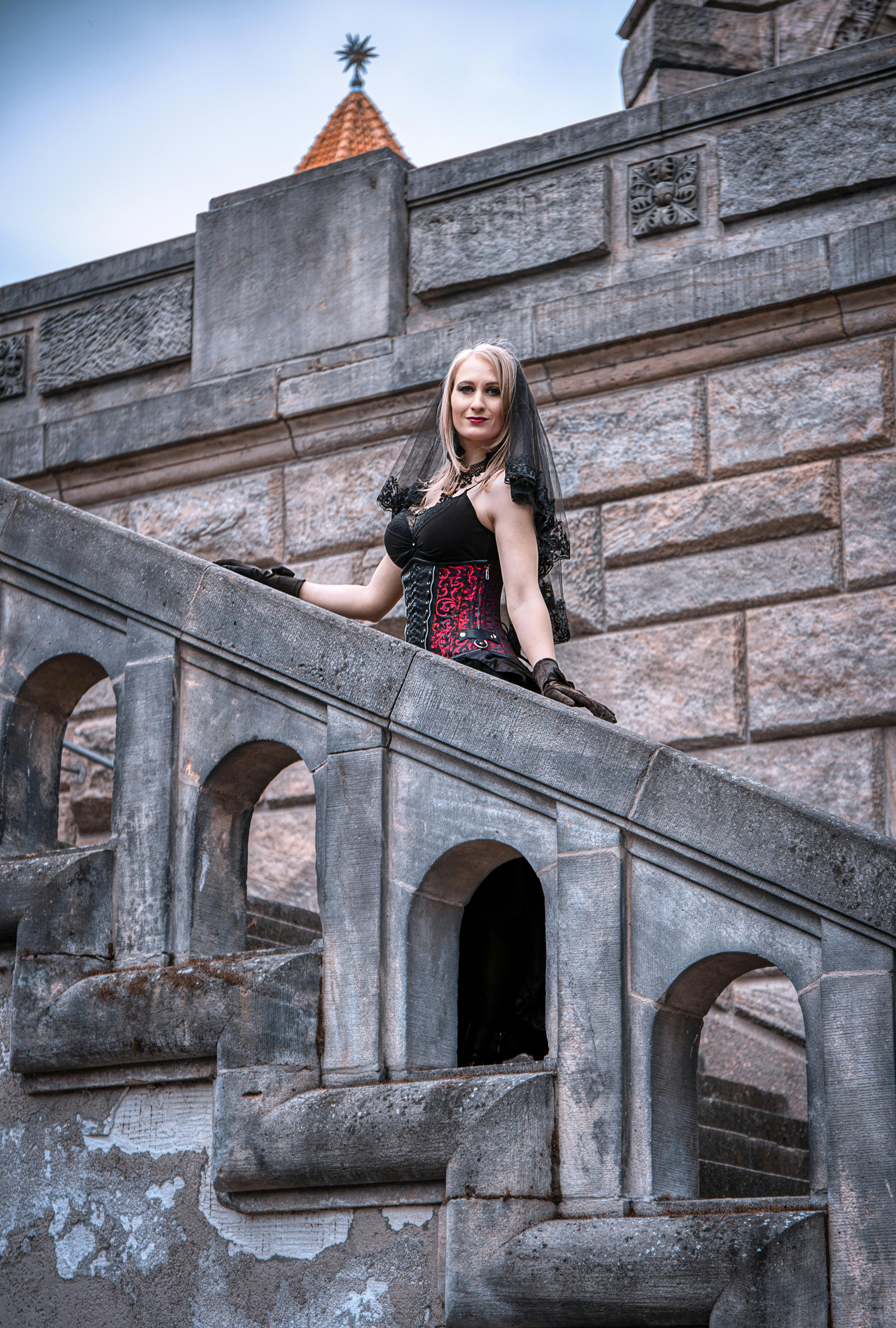 Cosplayer Sitting on Stairs · Free Stock Photo