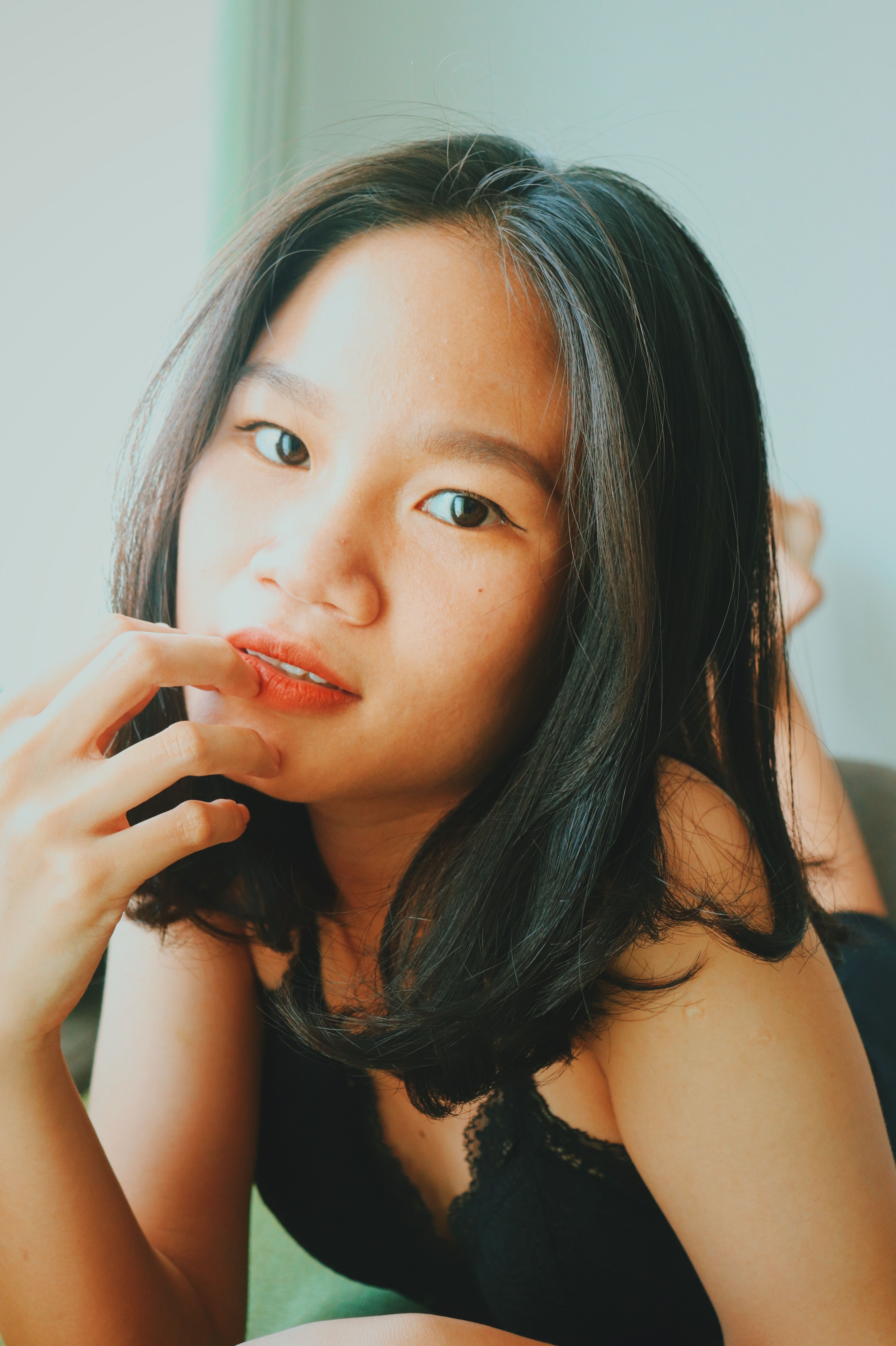 A Pretty Short Haired Woman · Free Stock Photo
