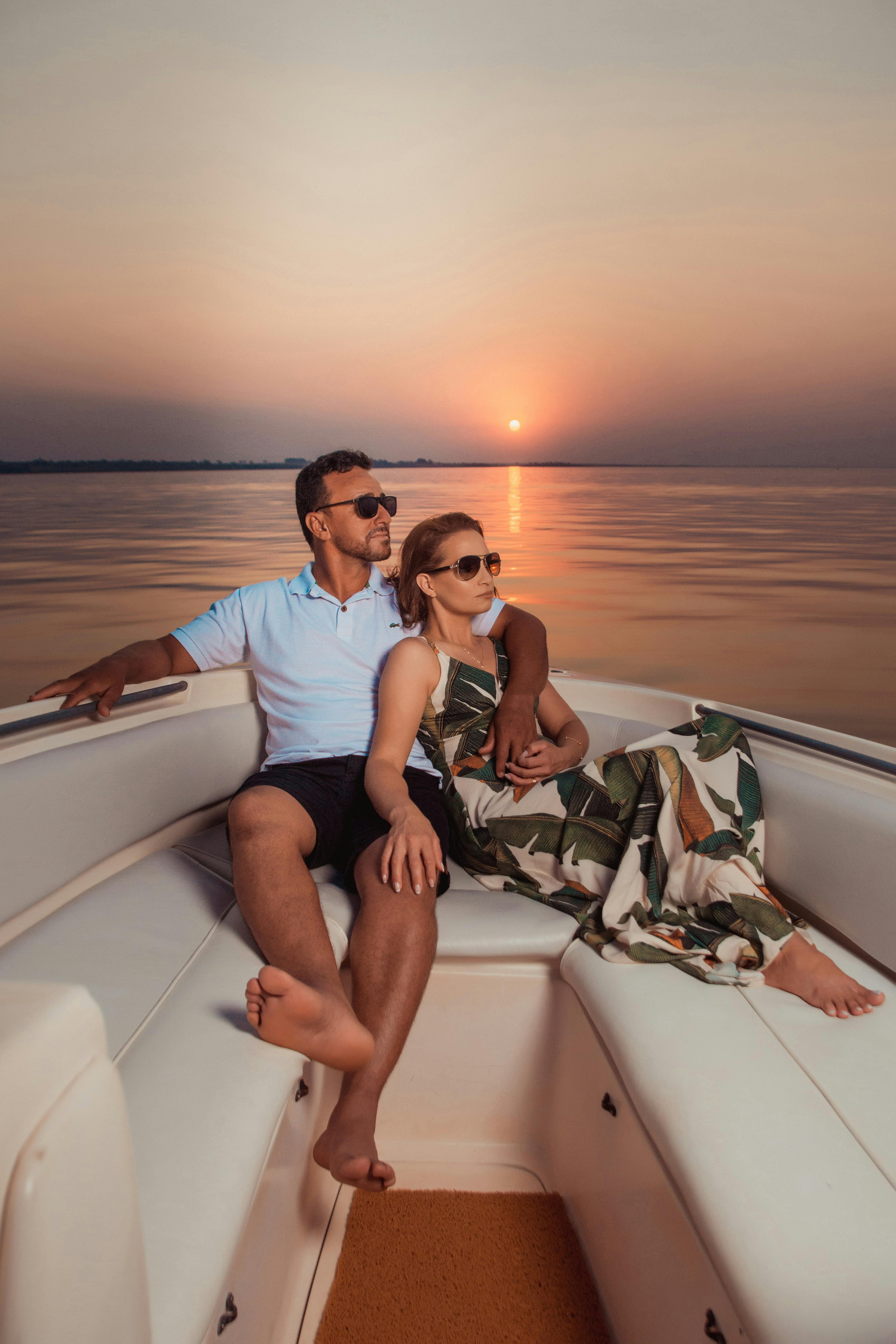 Couple on a Yacht · Free Stock Photo
